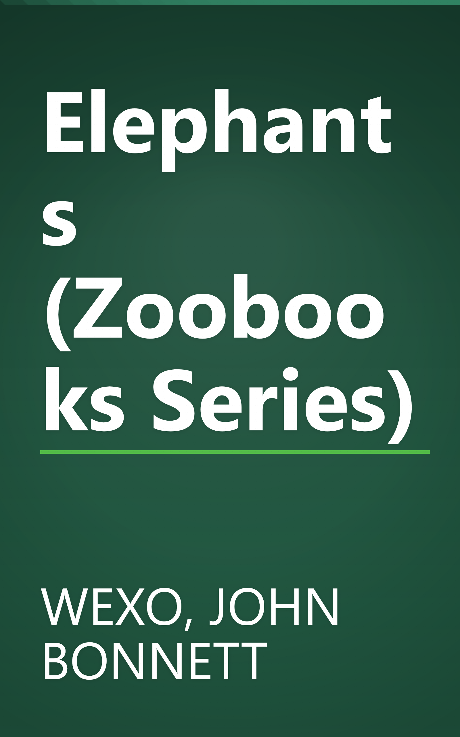 Elephants (Zoobooks Series) book cover