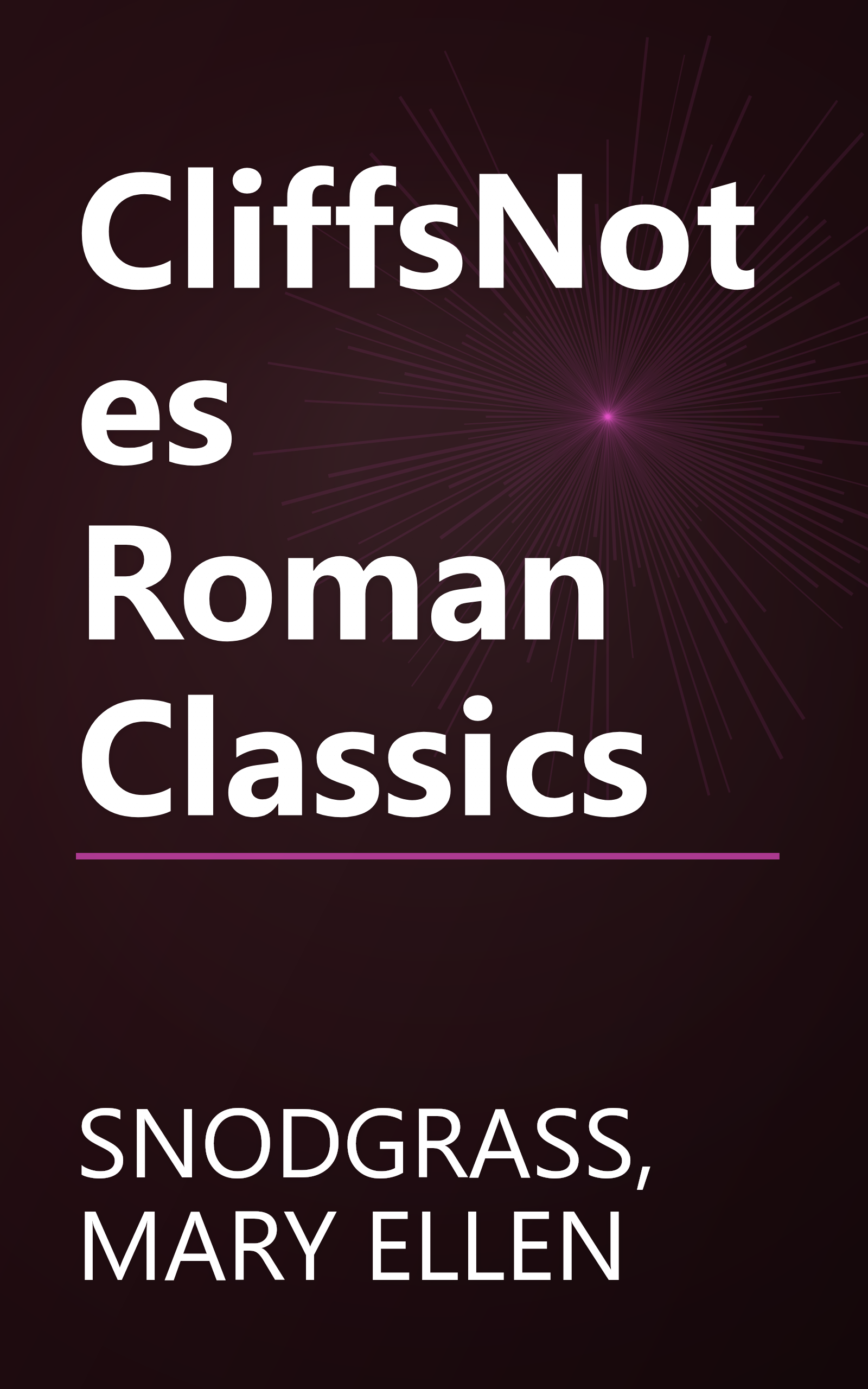 CliffsNotes Roman Classics book cover