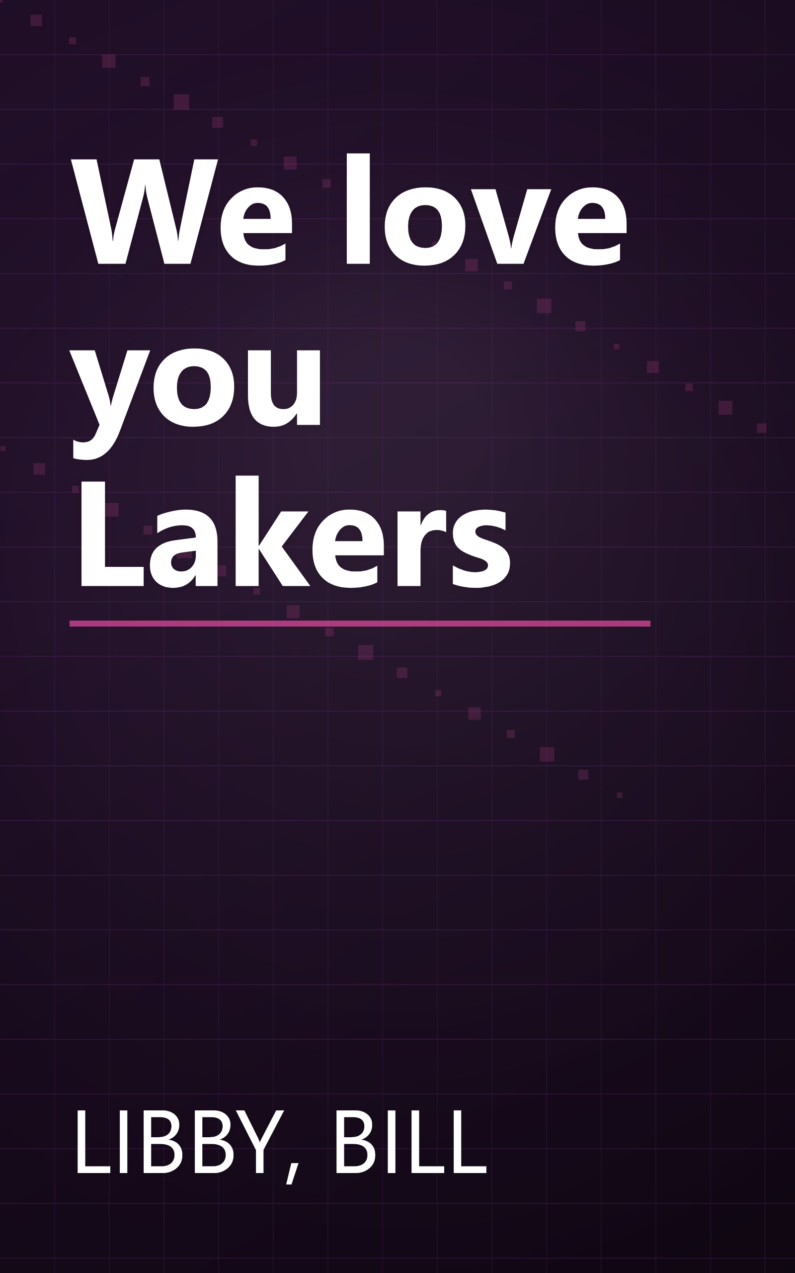 We love you Lakers book cover