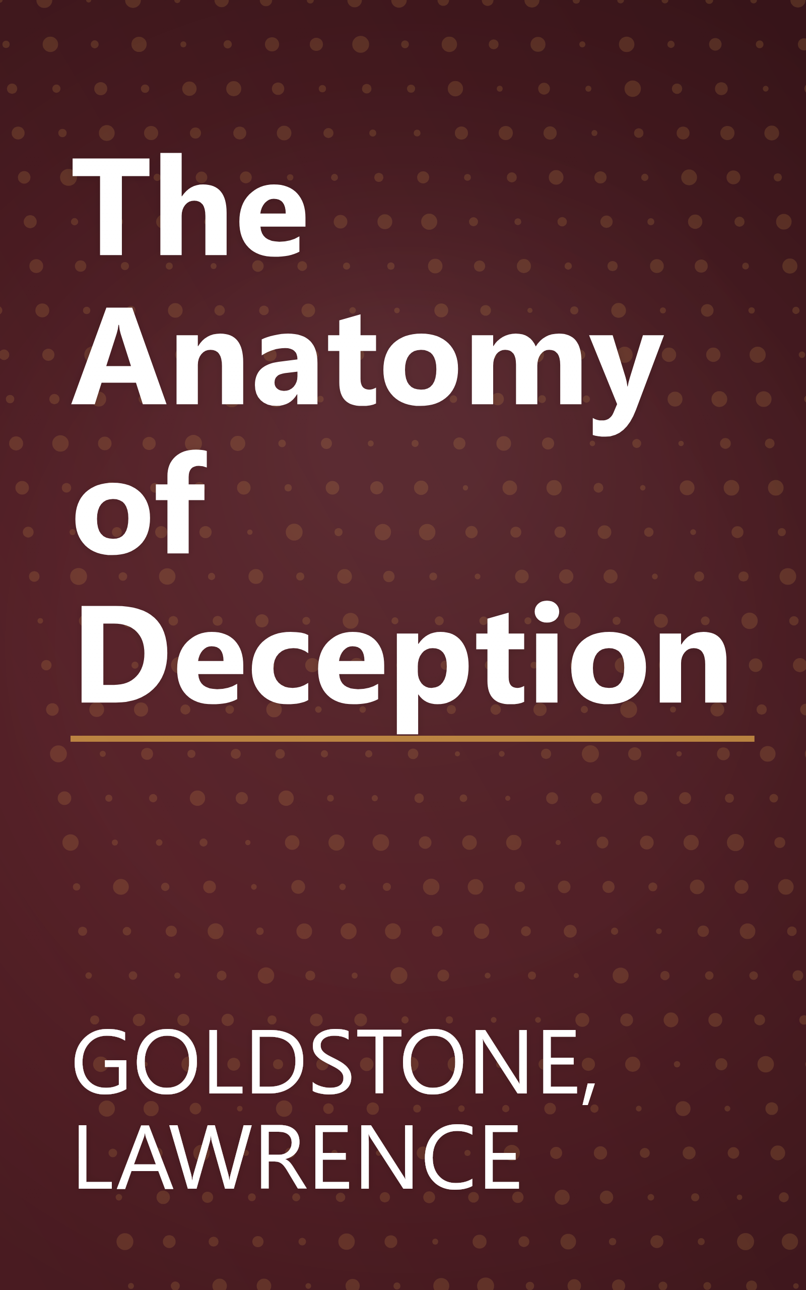 The Anatomy of Deception book cover