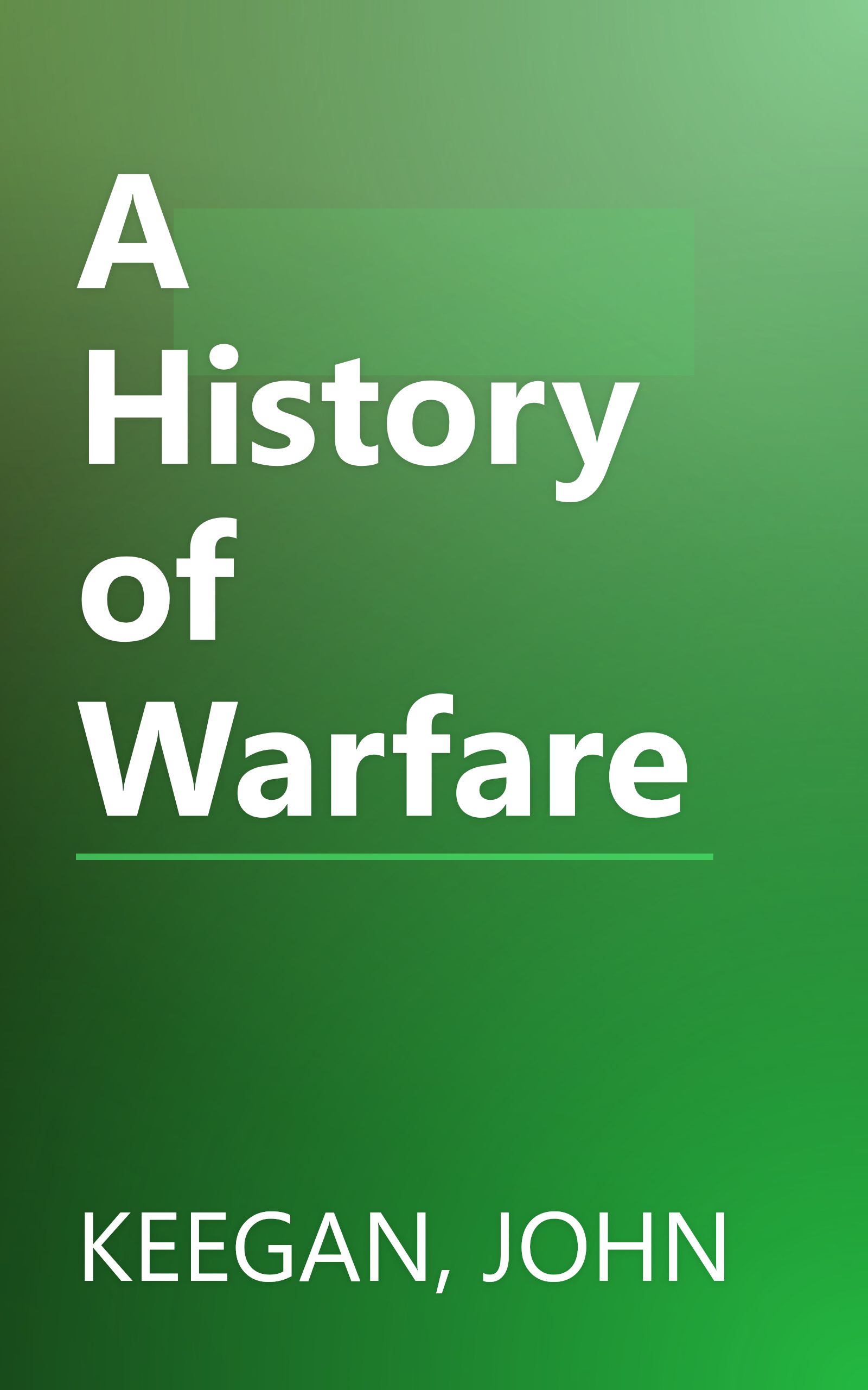 A History of Warfare book cover