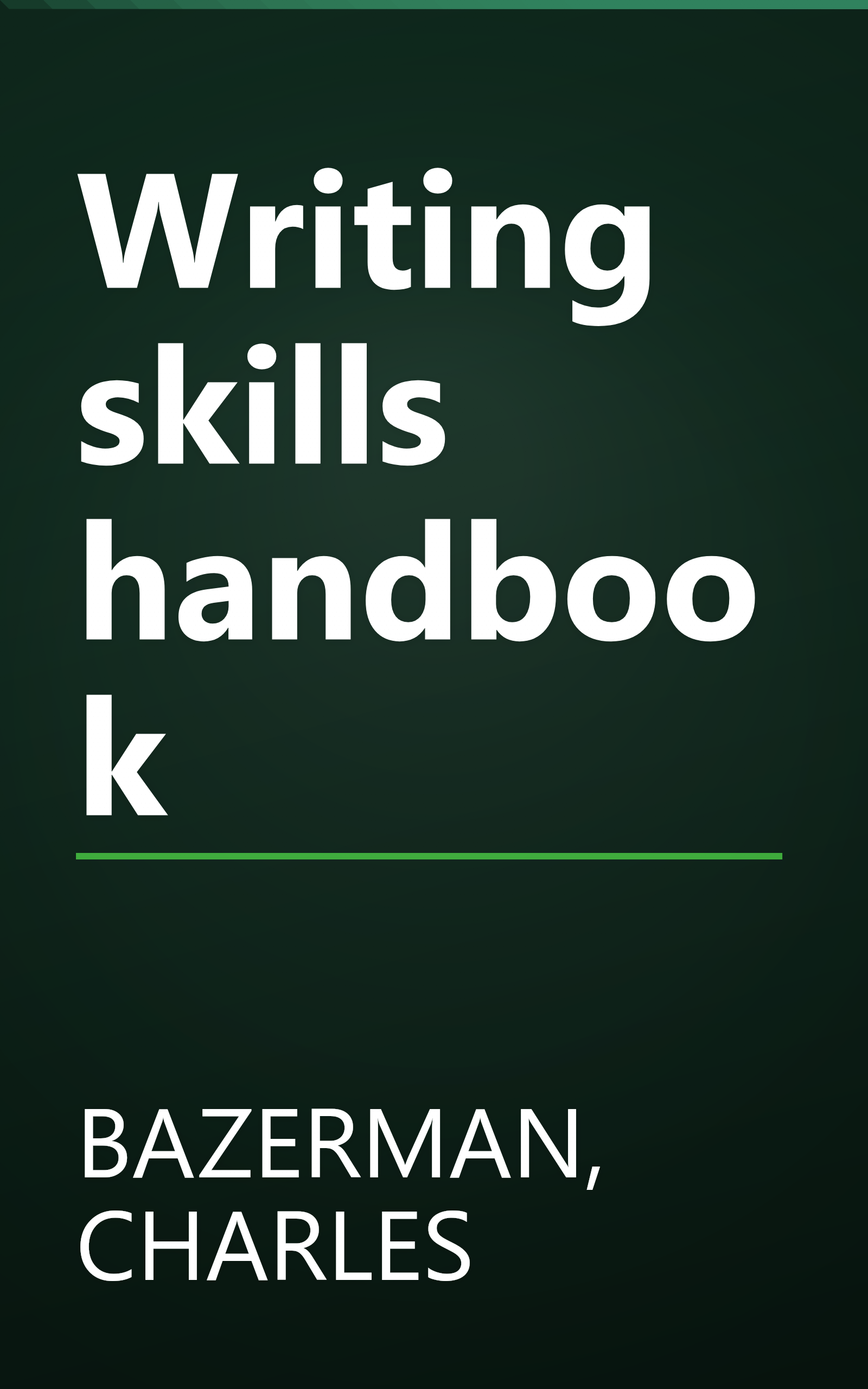 Writing skills handbook book cover