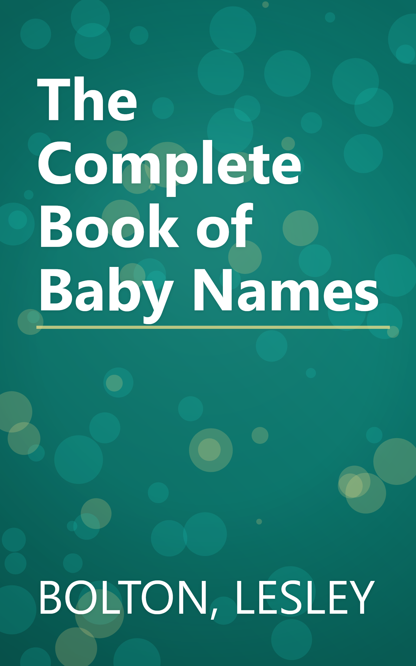 The Complete Book of Baby Names book cover