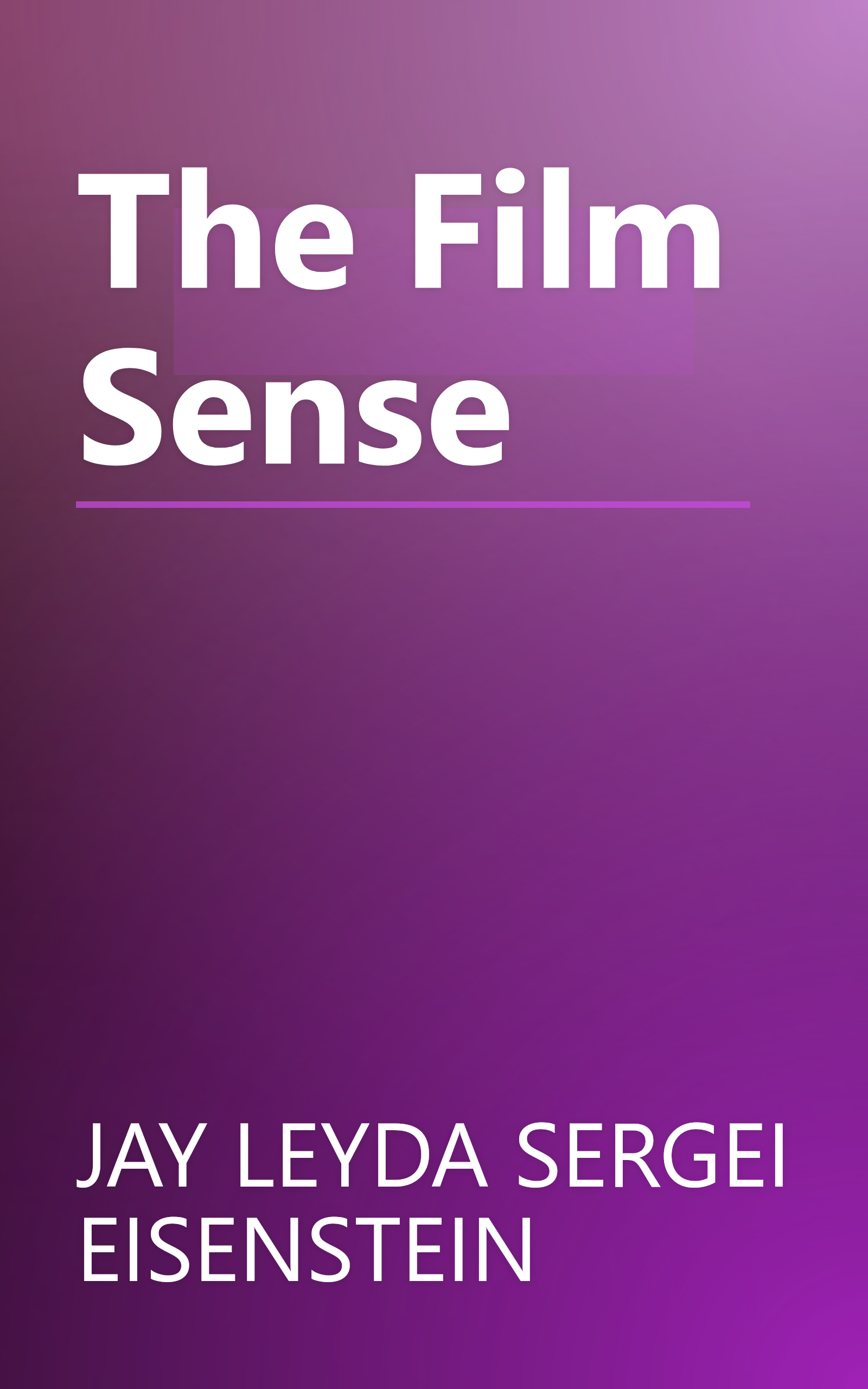 The Film Sense book cover