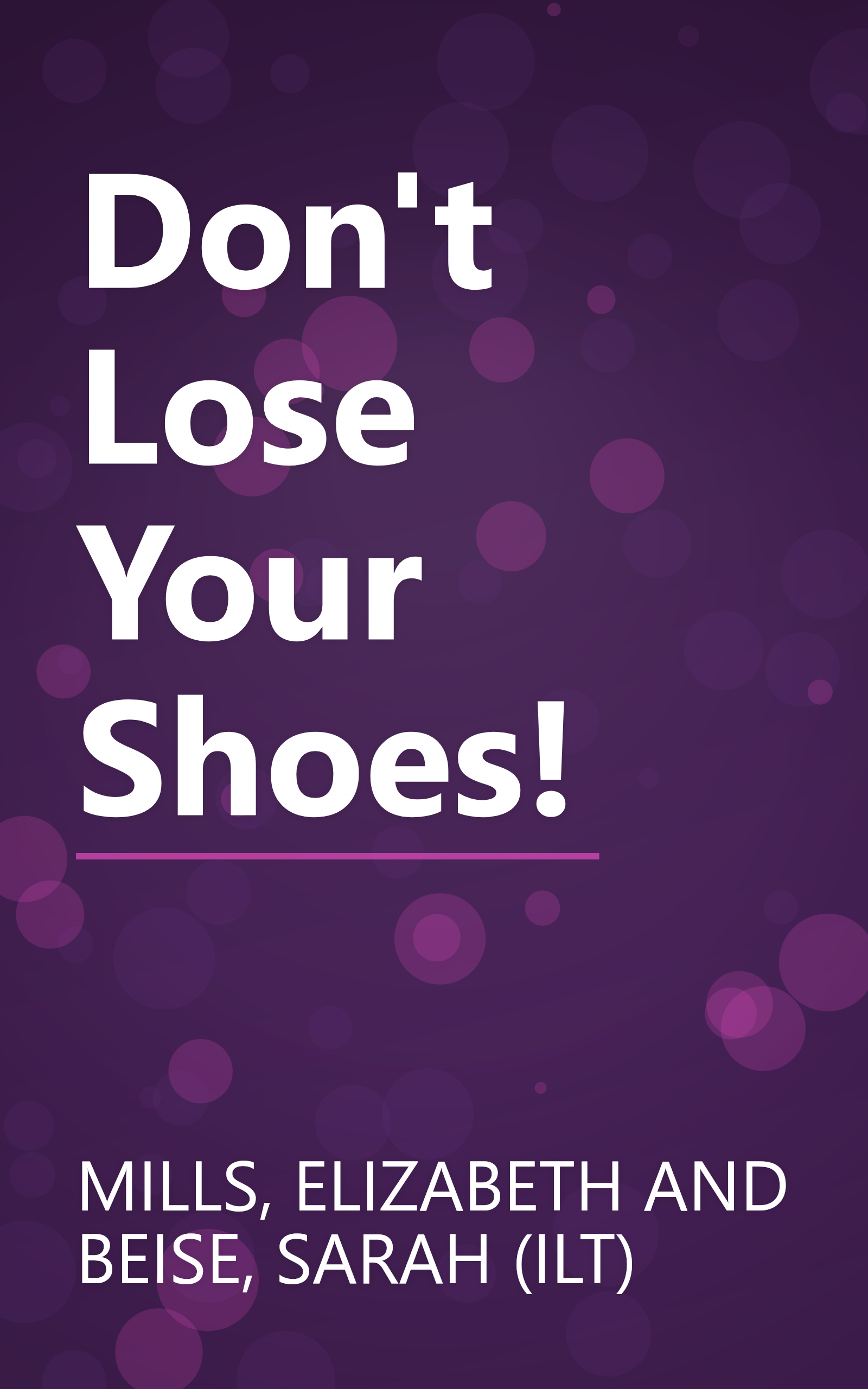 Don't Lose Your Shoes! book cover