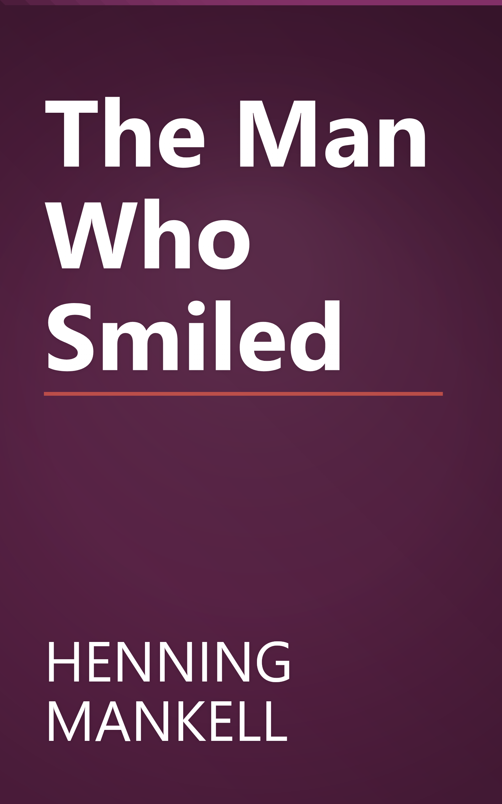 The Man Who Smiled book cover