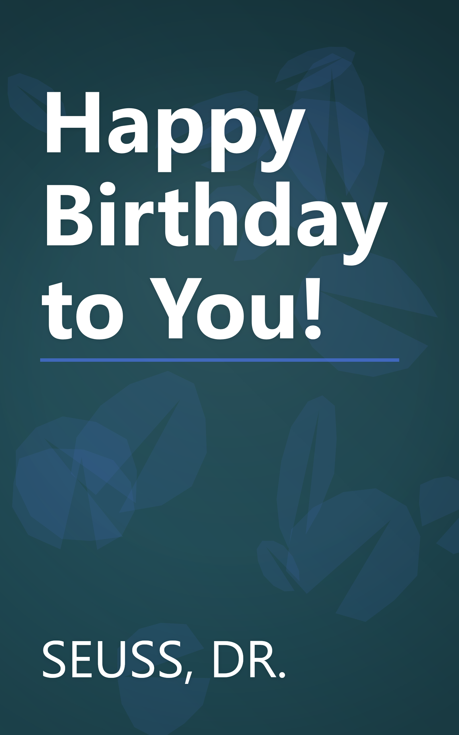 Happy Birthday to You! book cover