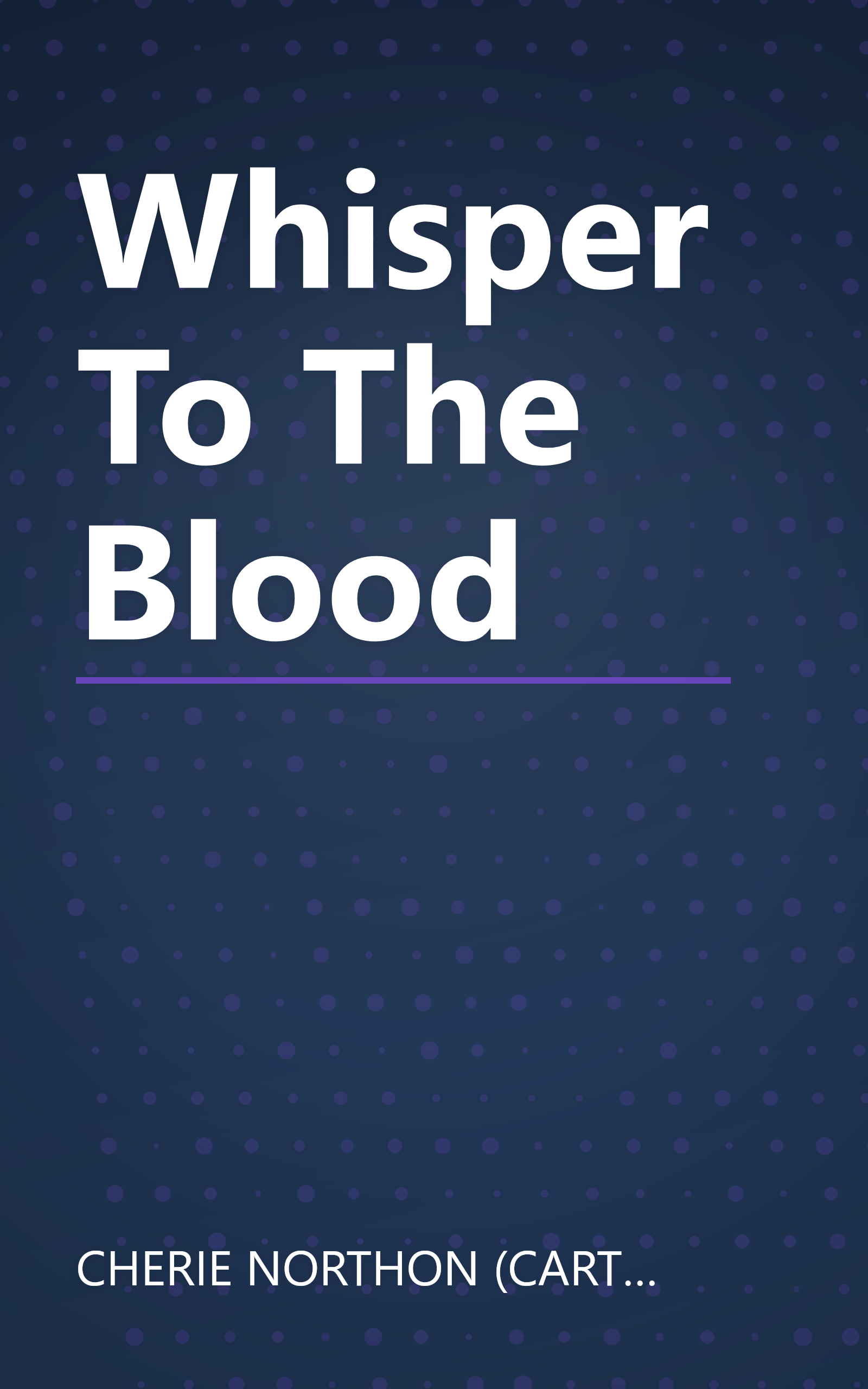Whisper To The Blood book cover
