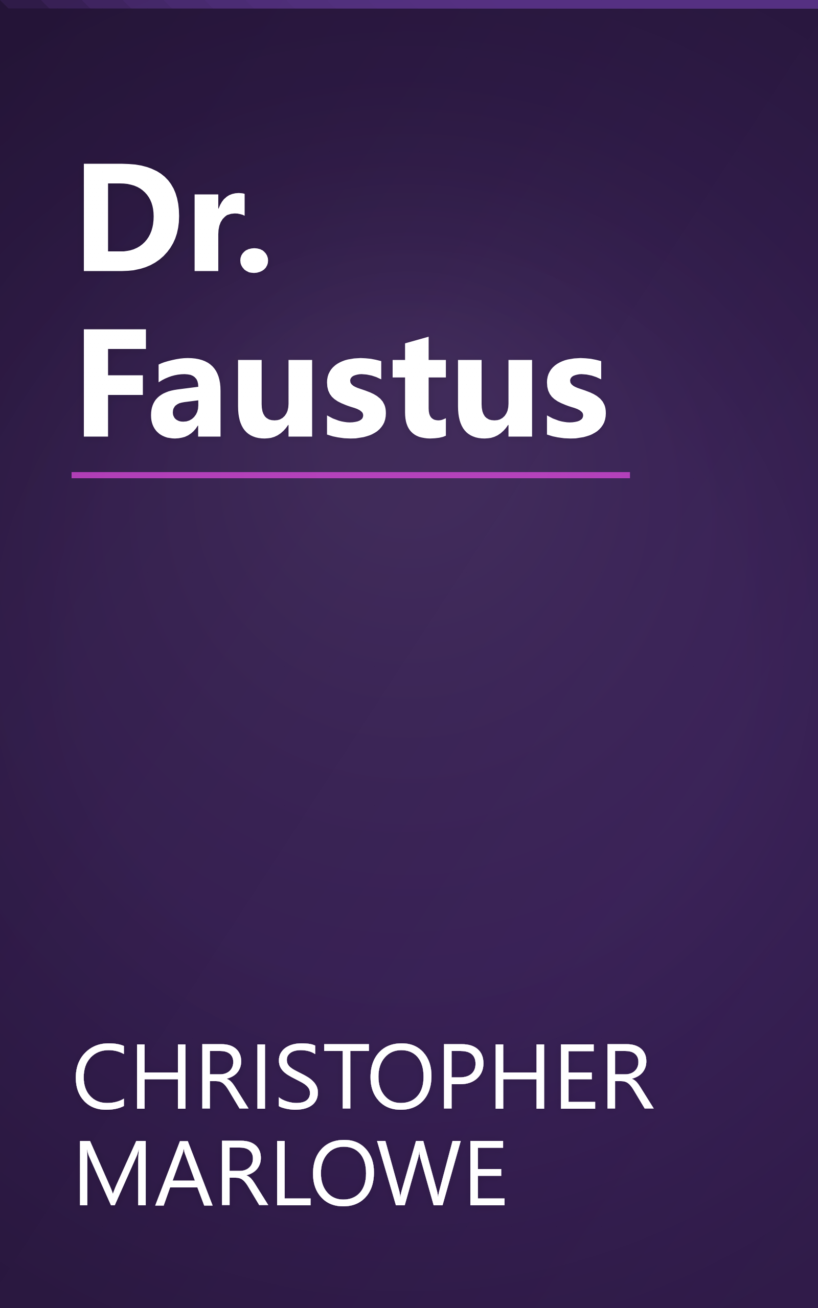 Dr. Faustus book cover