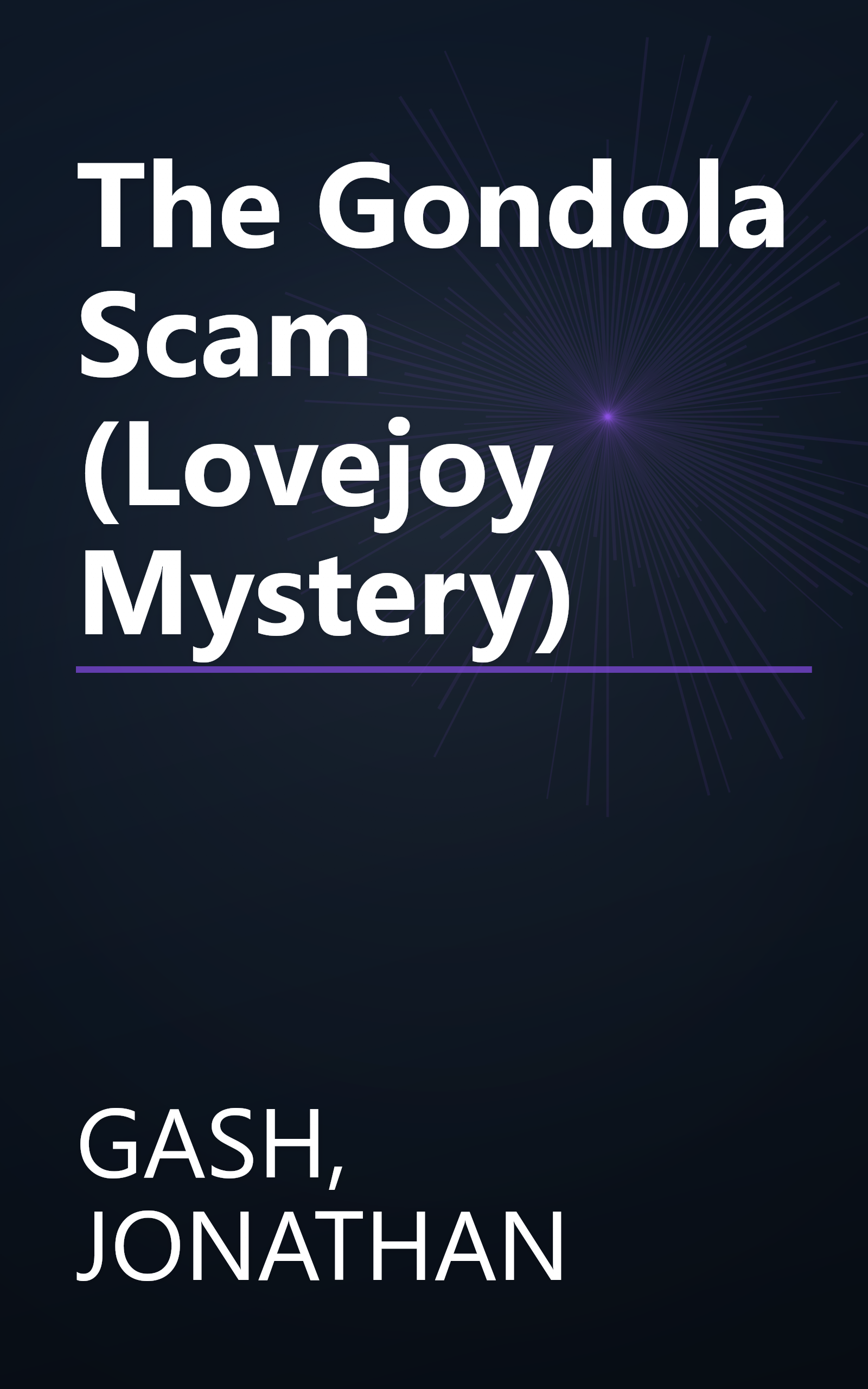 The Gondola Scam (Lovejoy Mystery) book cover