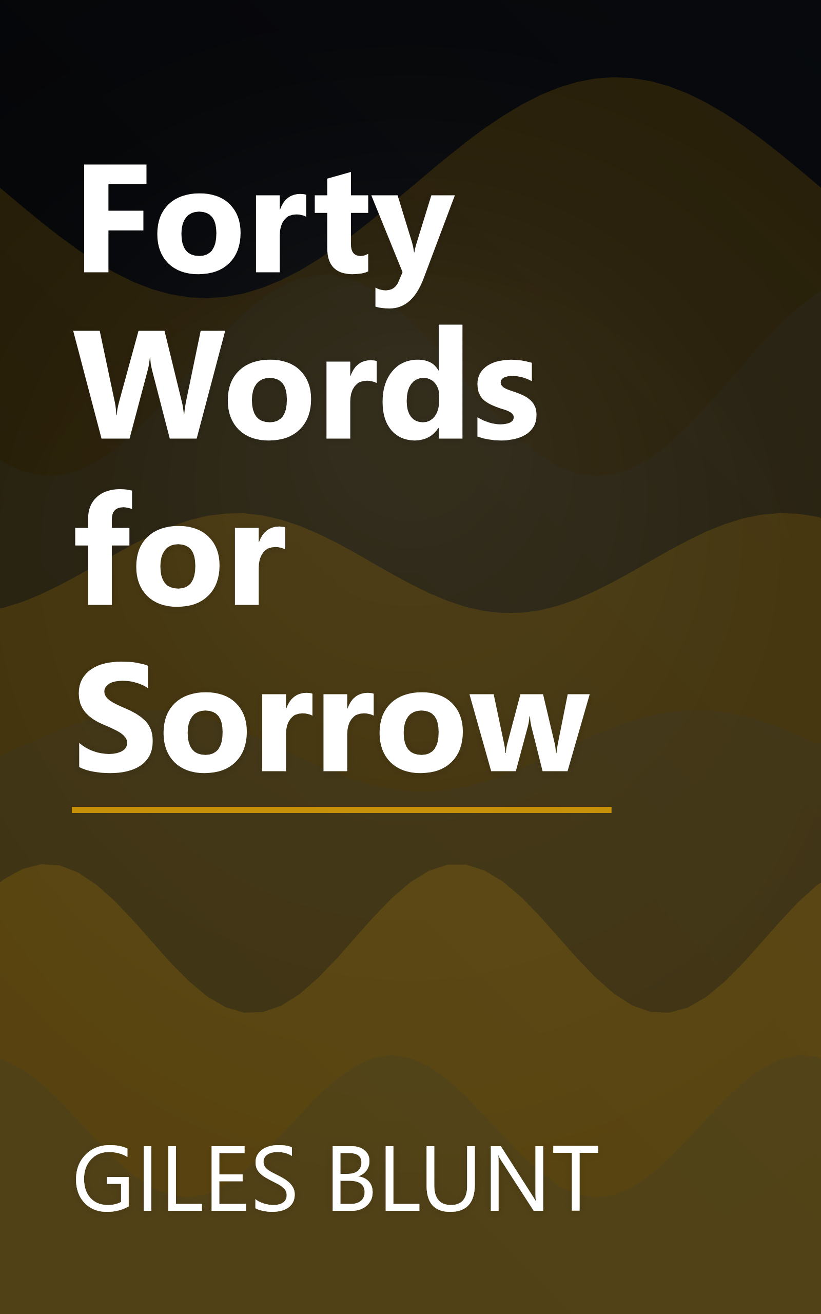 Forty Words for Sorrow book cover