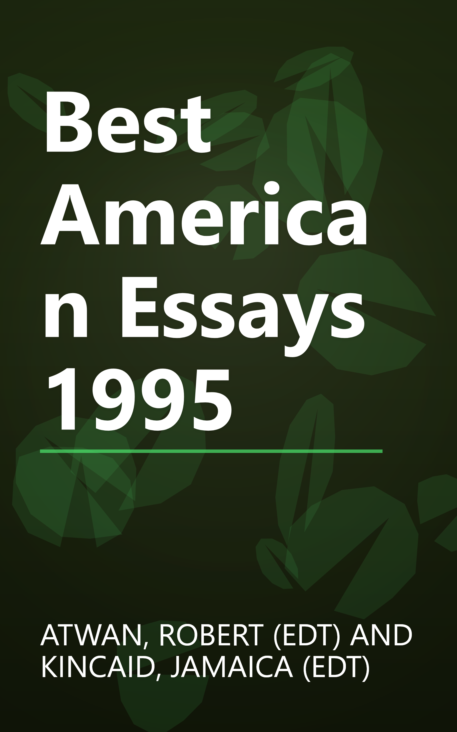 Best American Essays 1995 book cover