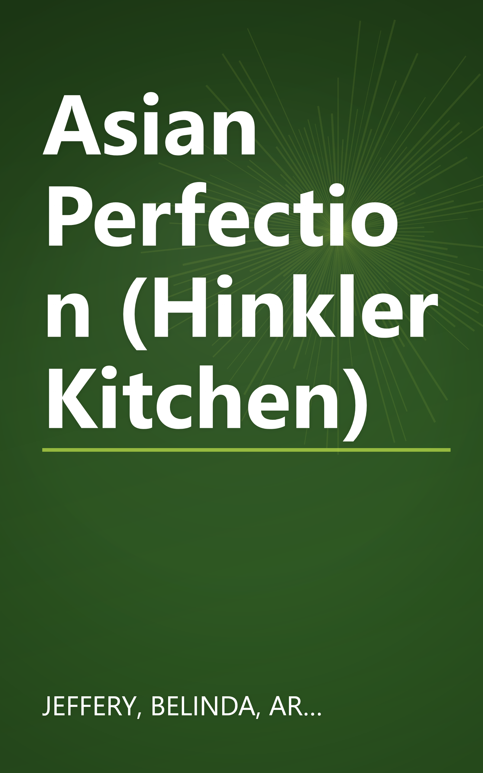Asian Perfection (Hinkler Kitchen) book cover