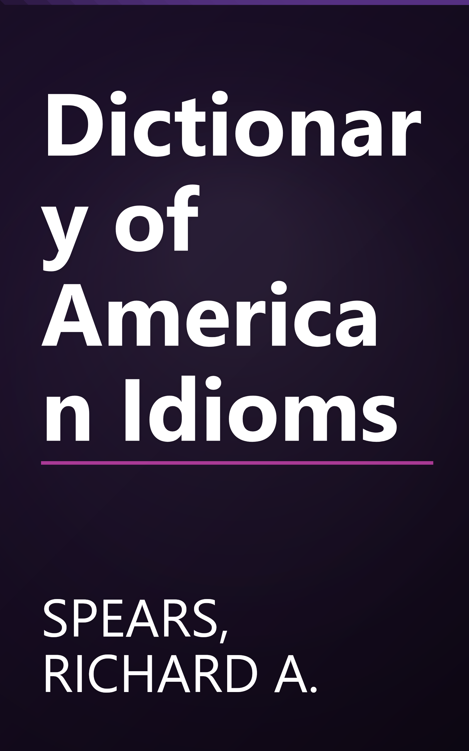 Dictionary of American Idioms book cover