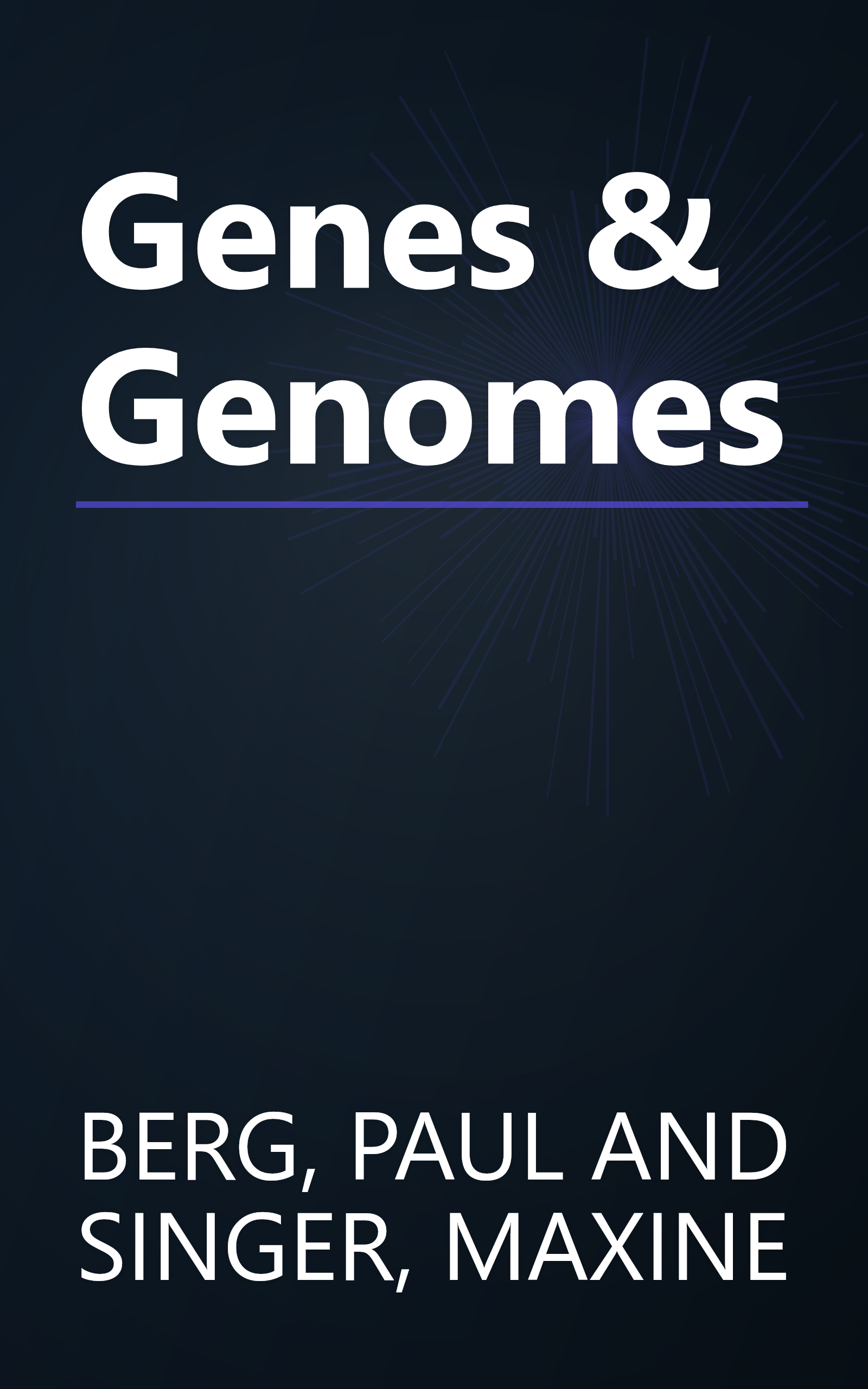 Genes & Genomes book cover