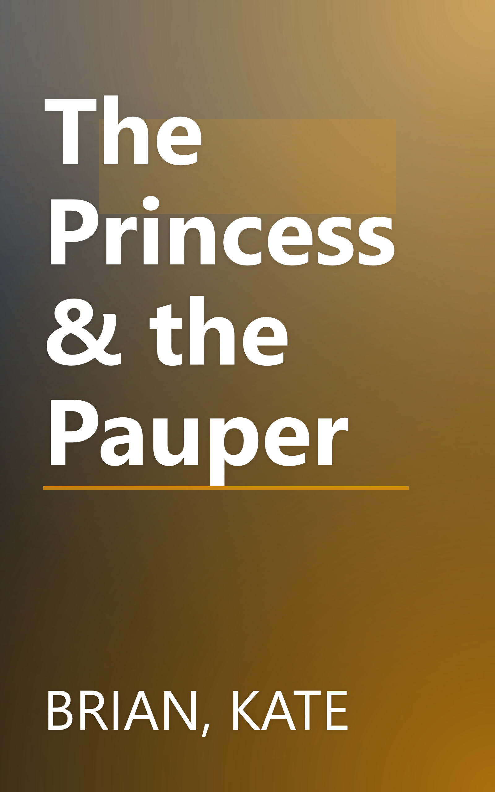 The Princess & the Pauper book cover