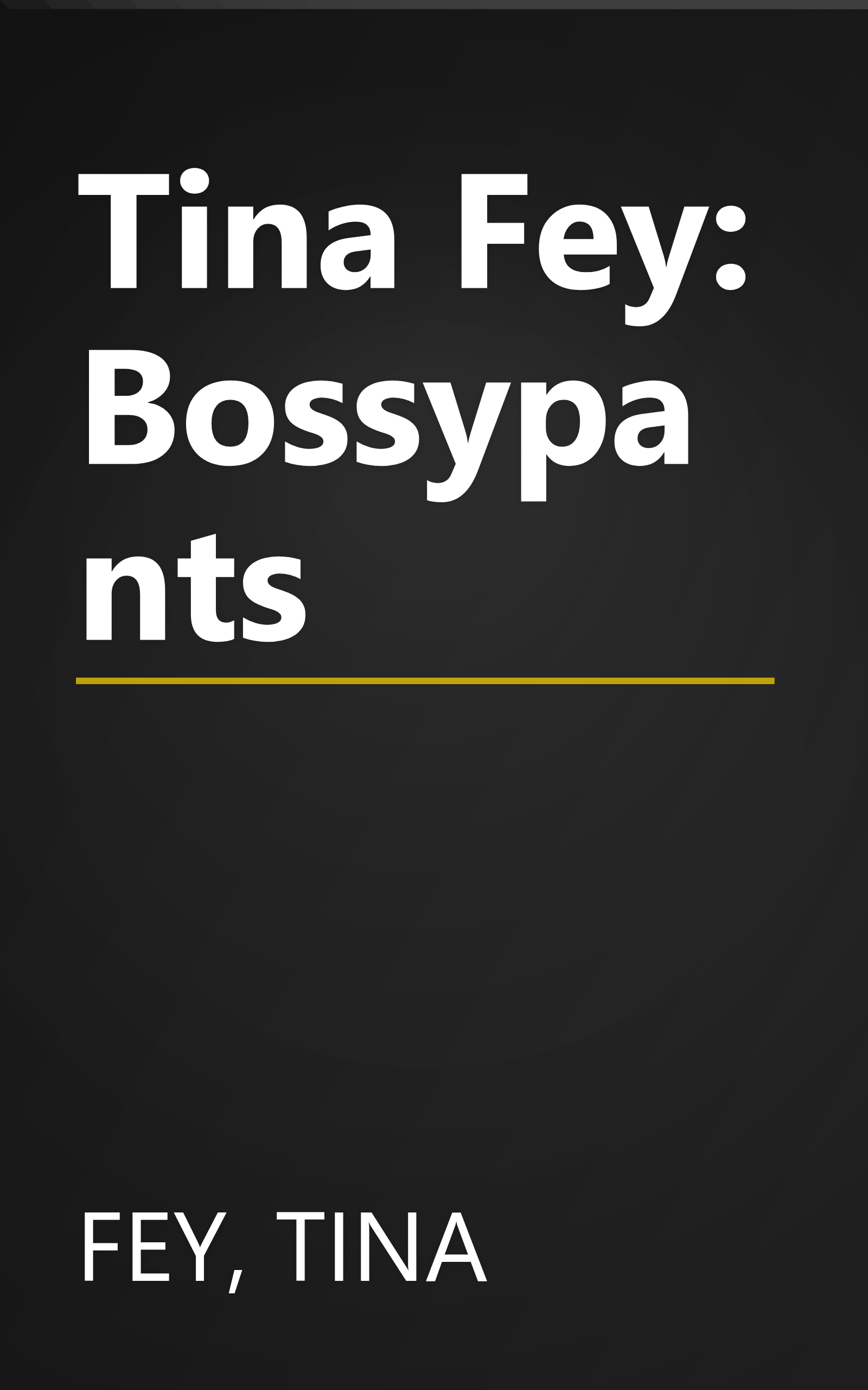 Tina Fey: Bossypants book cover