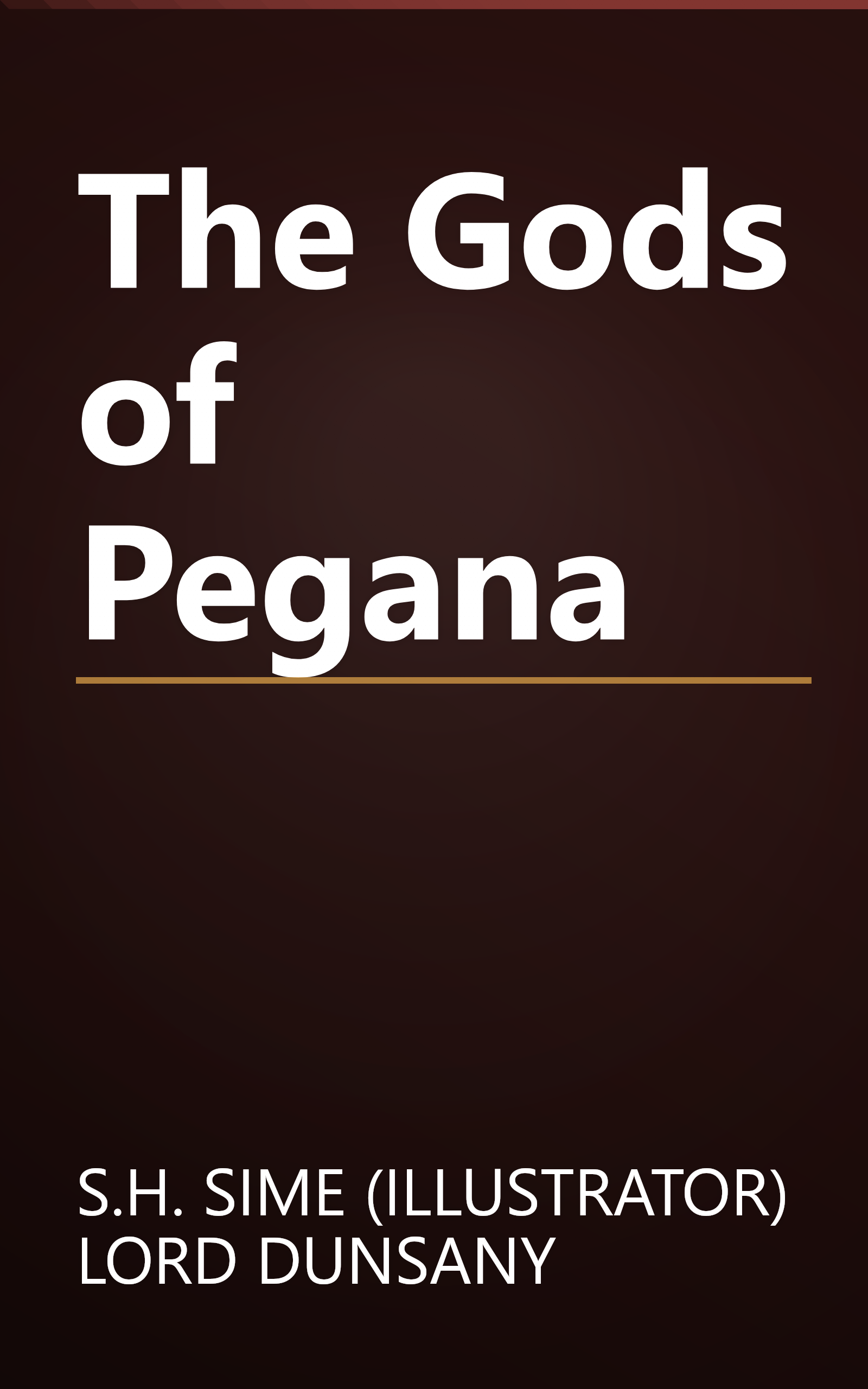 The Gods of Pegana book cover