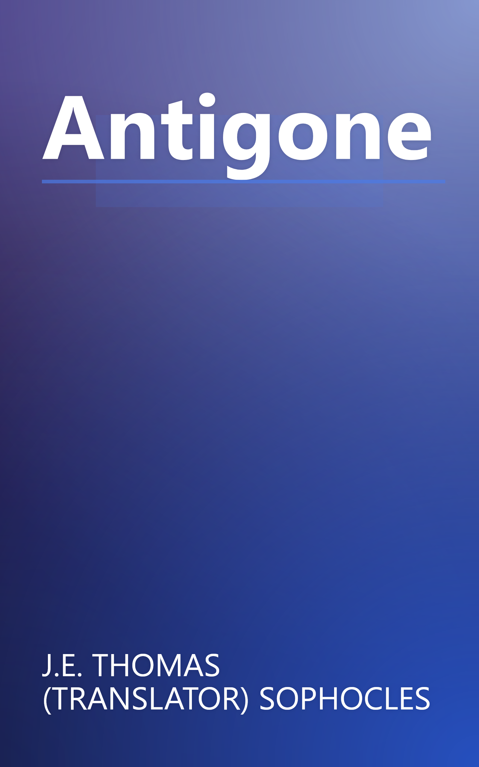 Antigone book cover