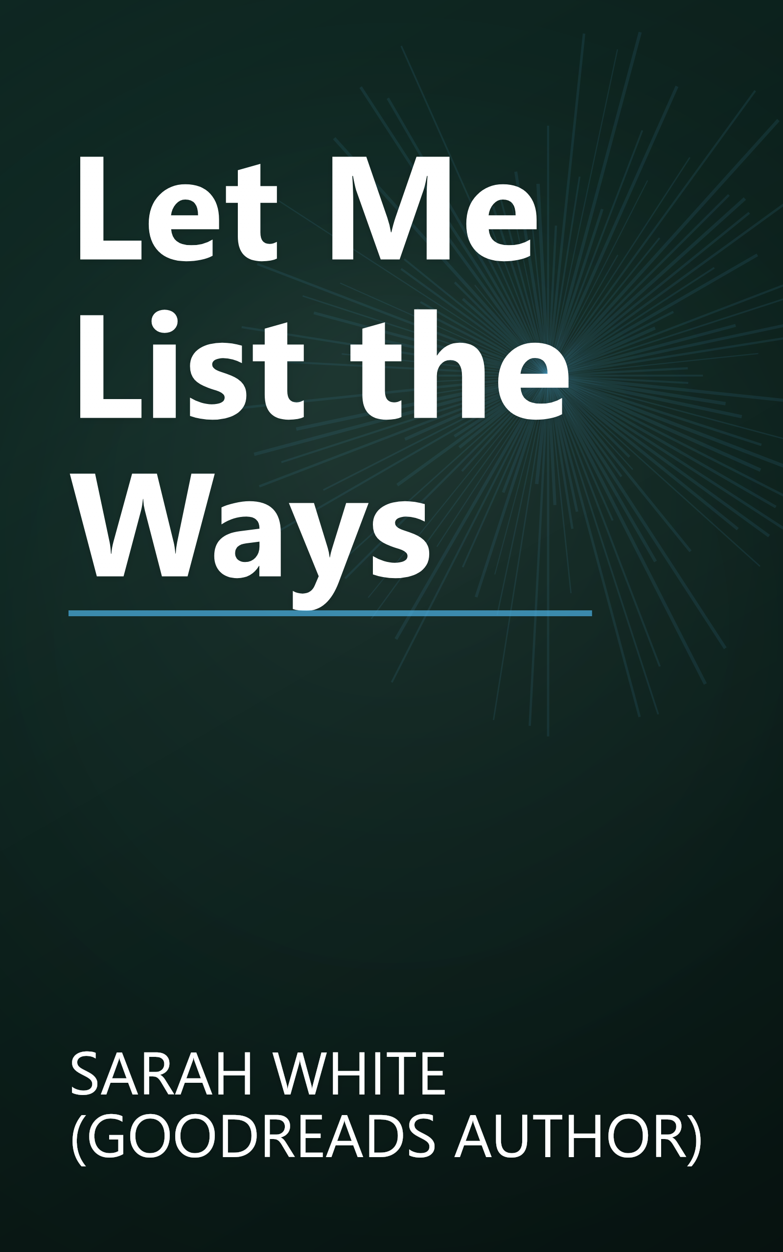 Let Me List the Ways book cover