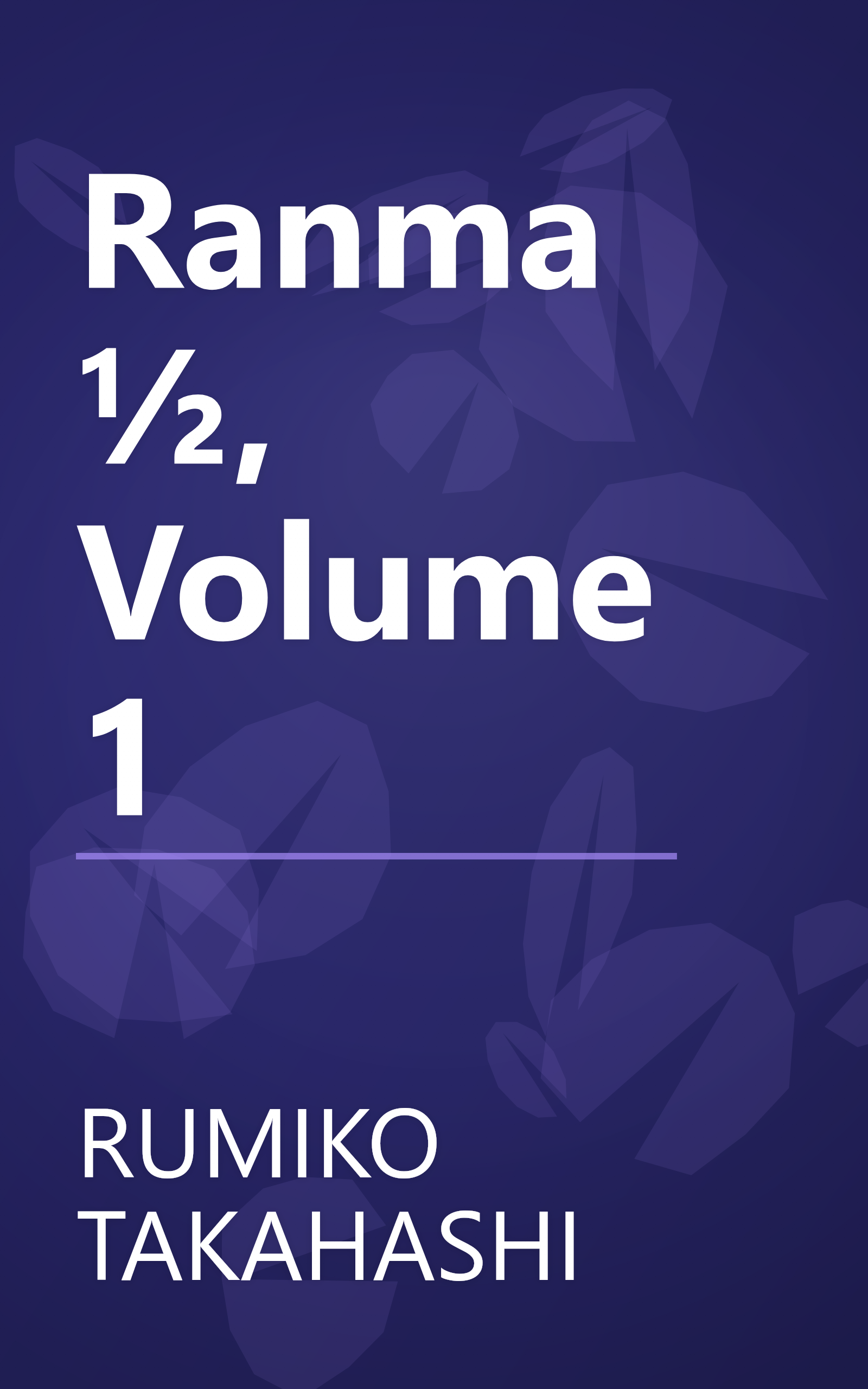 Ranma ½, Volume 1 book cover