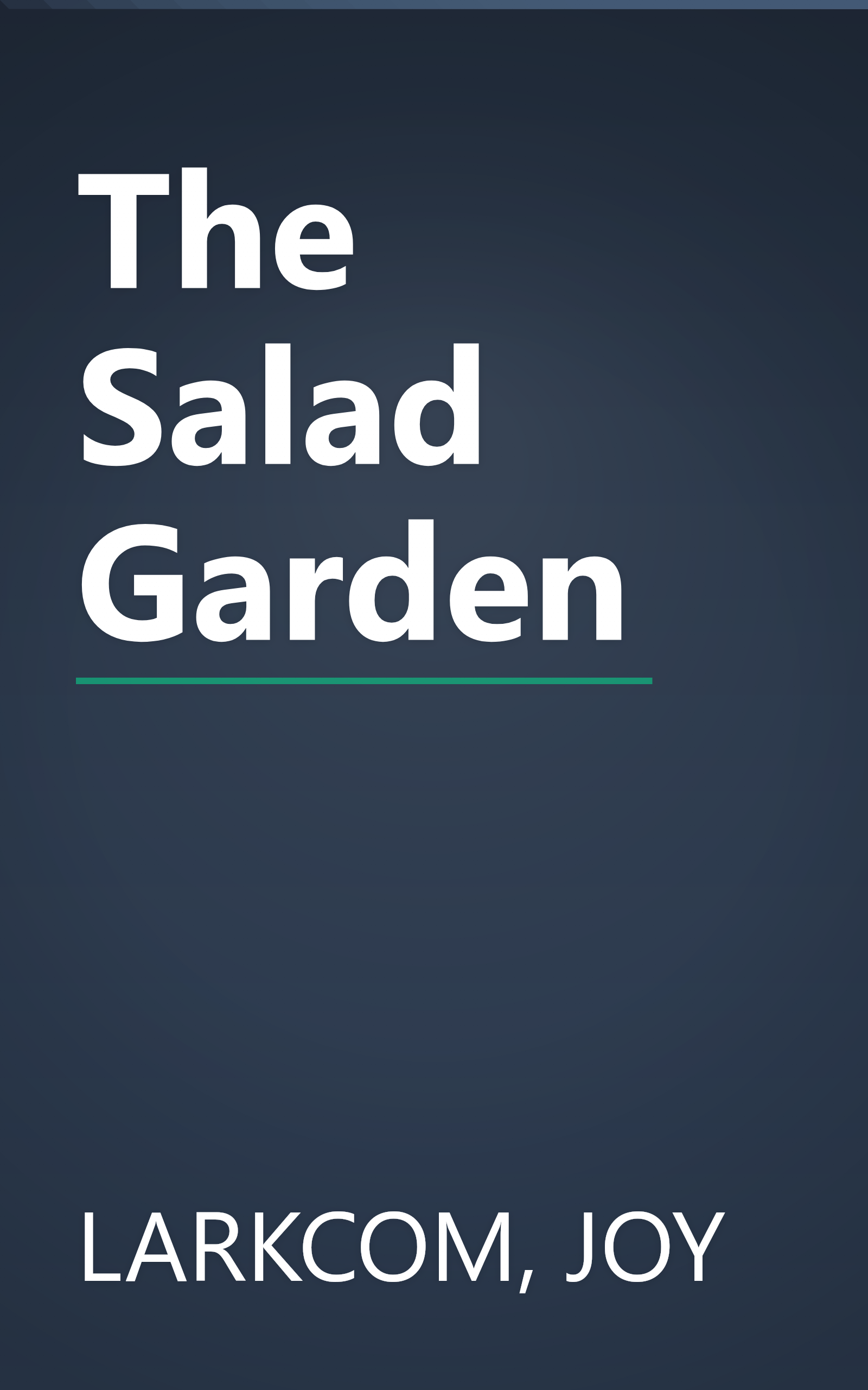 The Salad Garden book cover