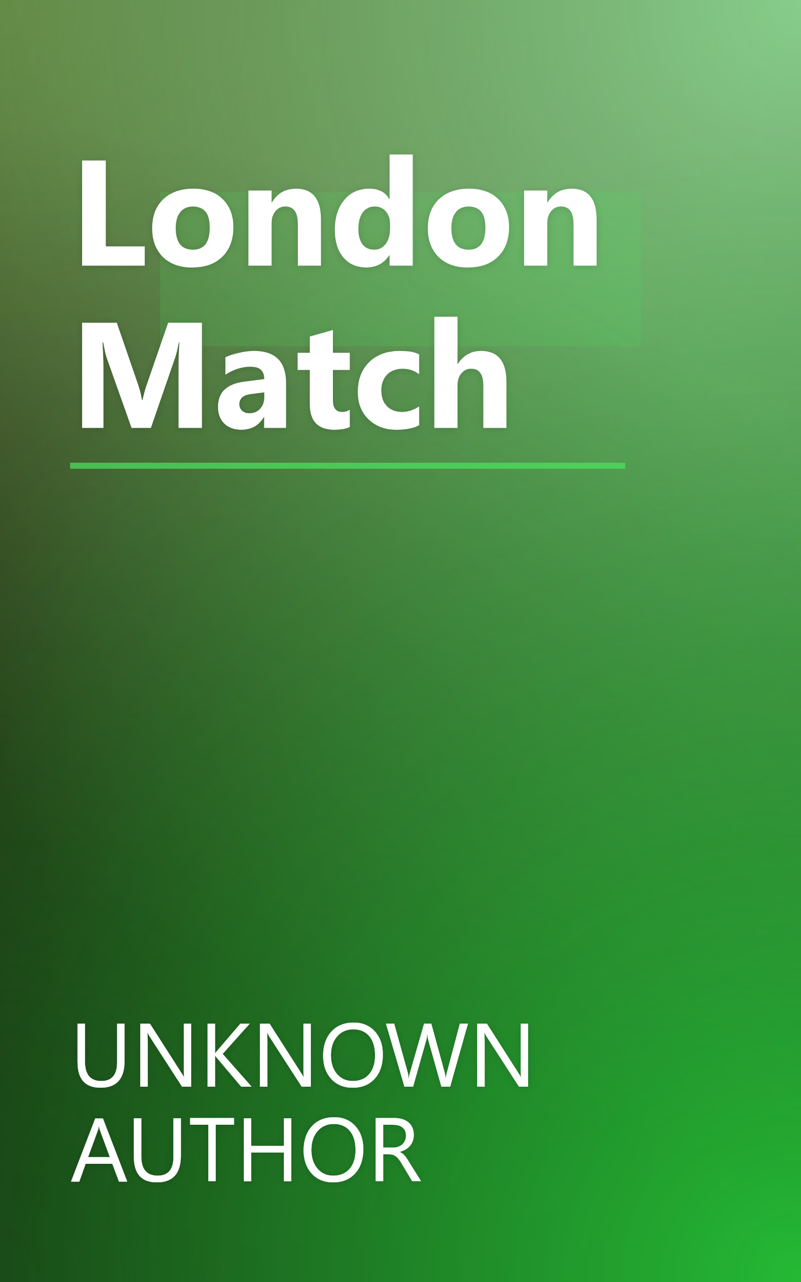 London Match book cover