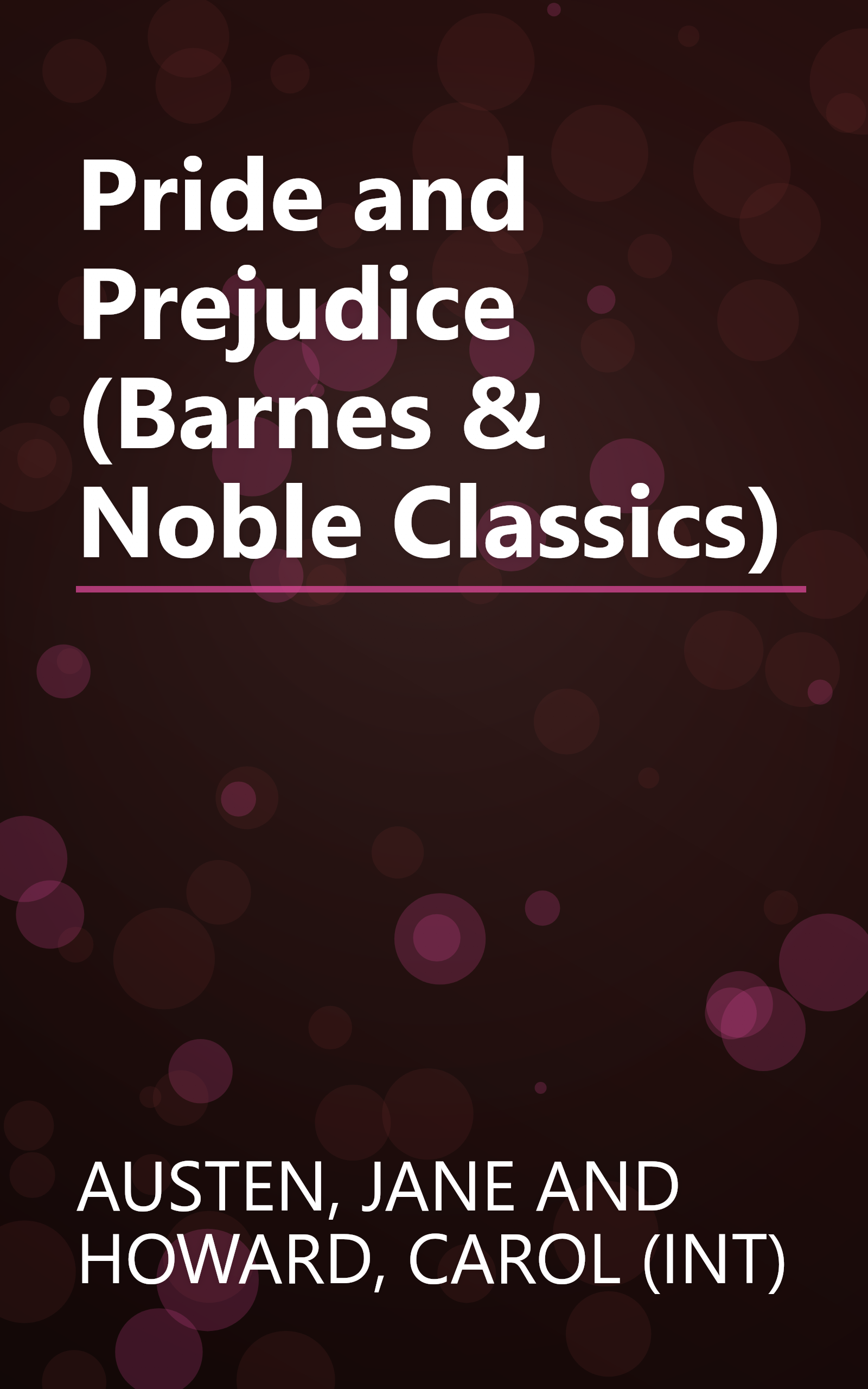 Pride and Prejudice (Barnes & Noble Classics) book cover