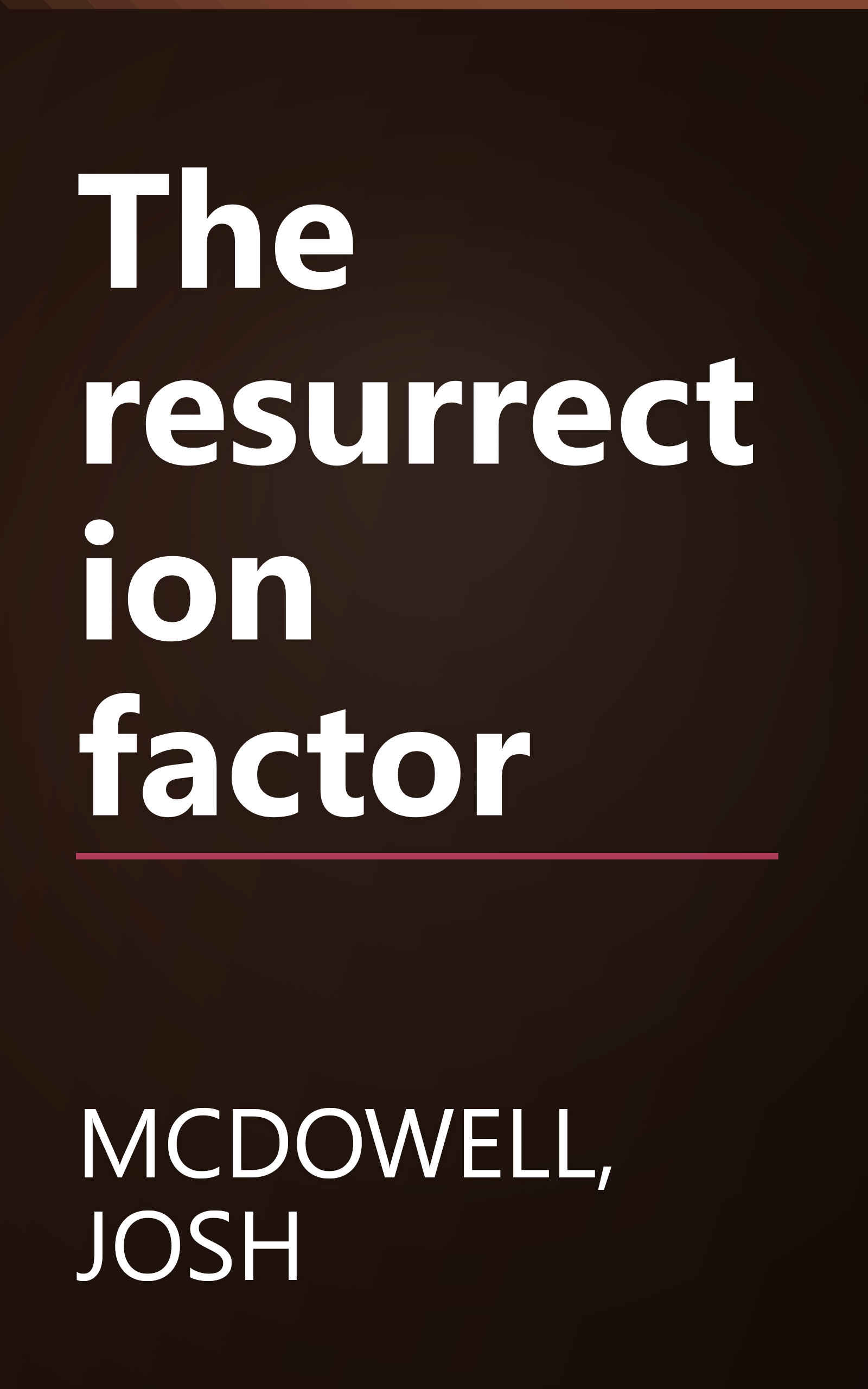 The resurrection factor book cover