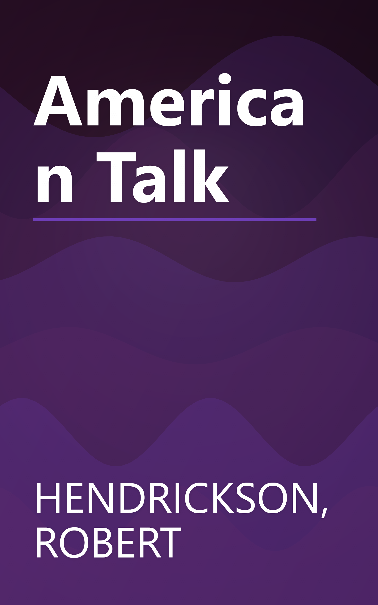 American Talk book cover