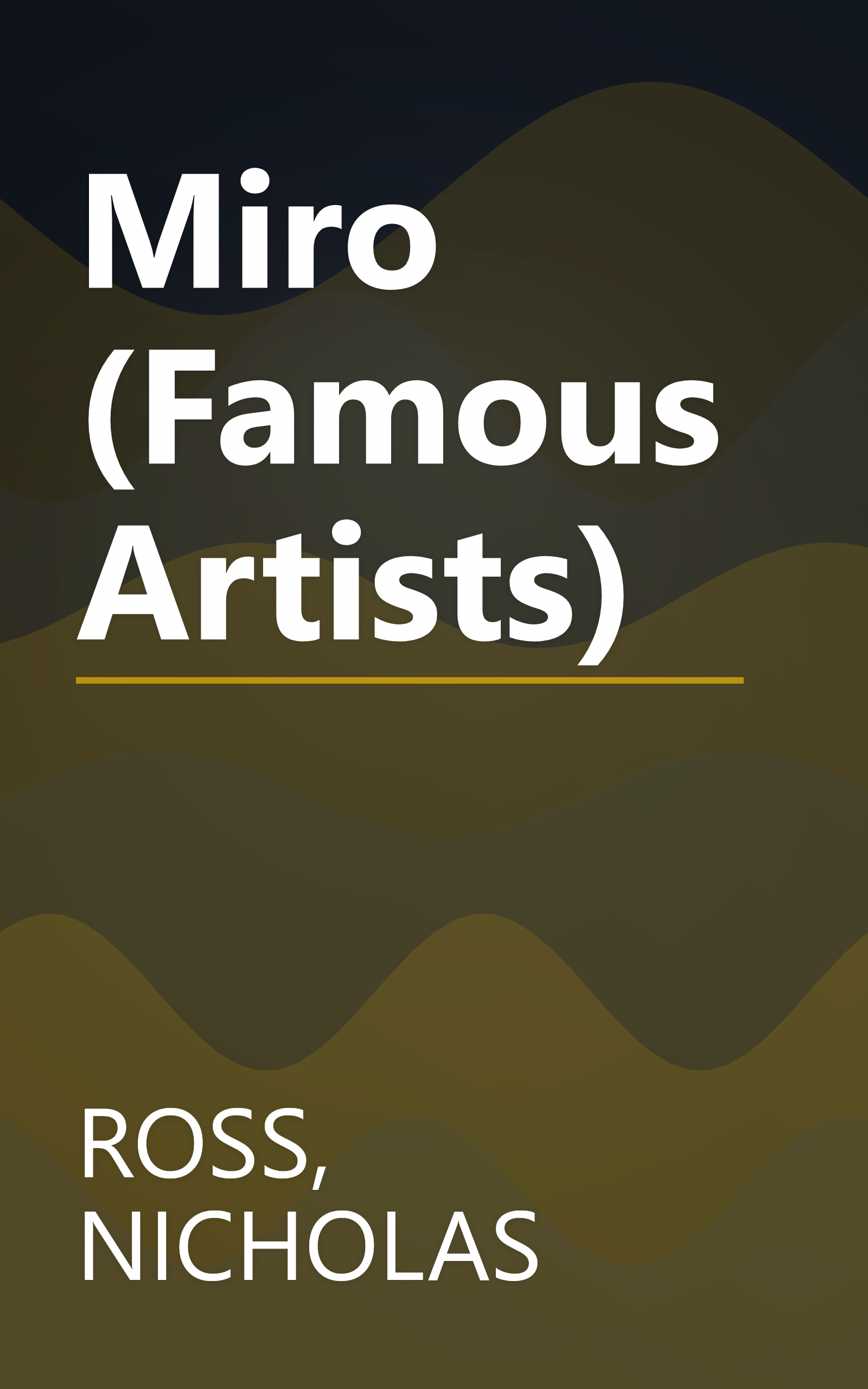 Miro (Famous Artists) book cover