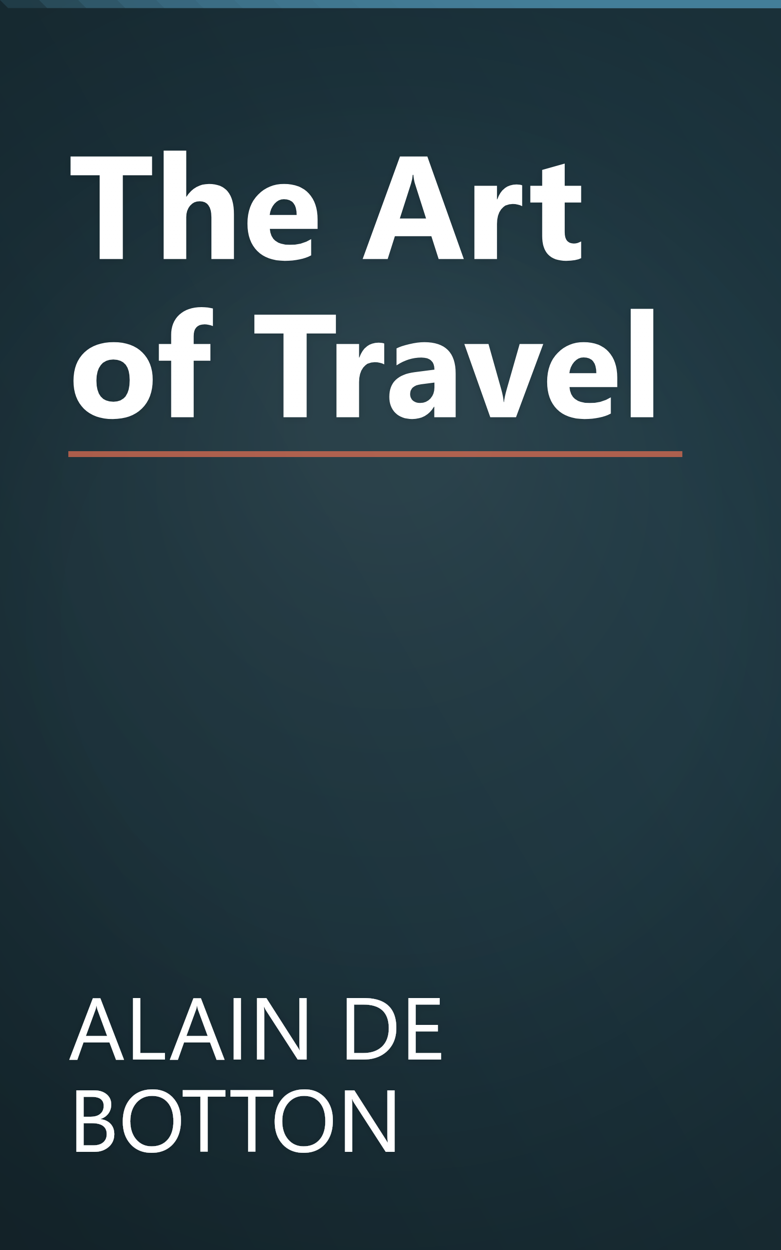 The Art of Travel book cover