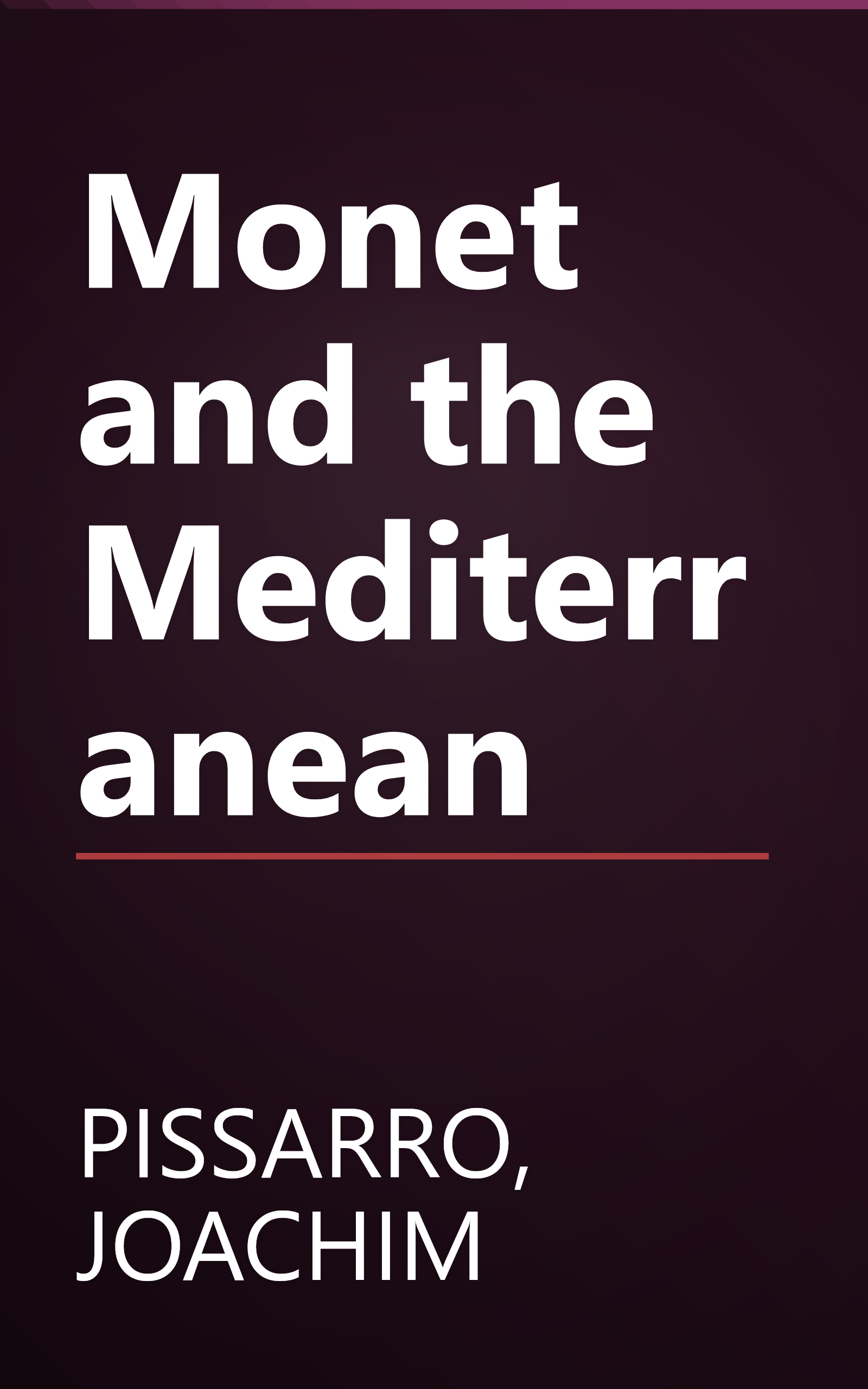 Monet and the Mediterranean book cover