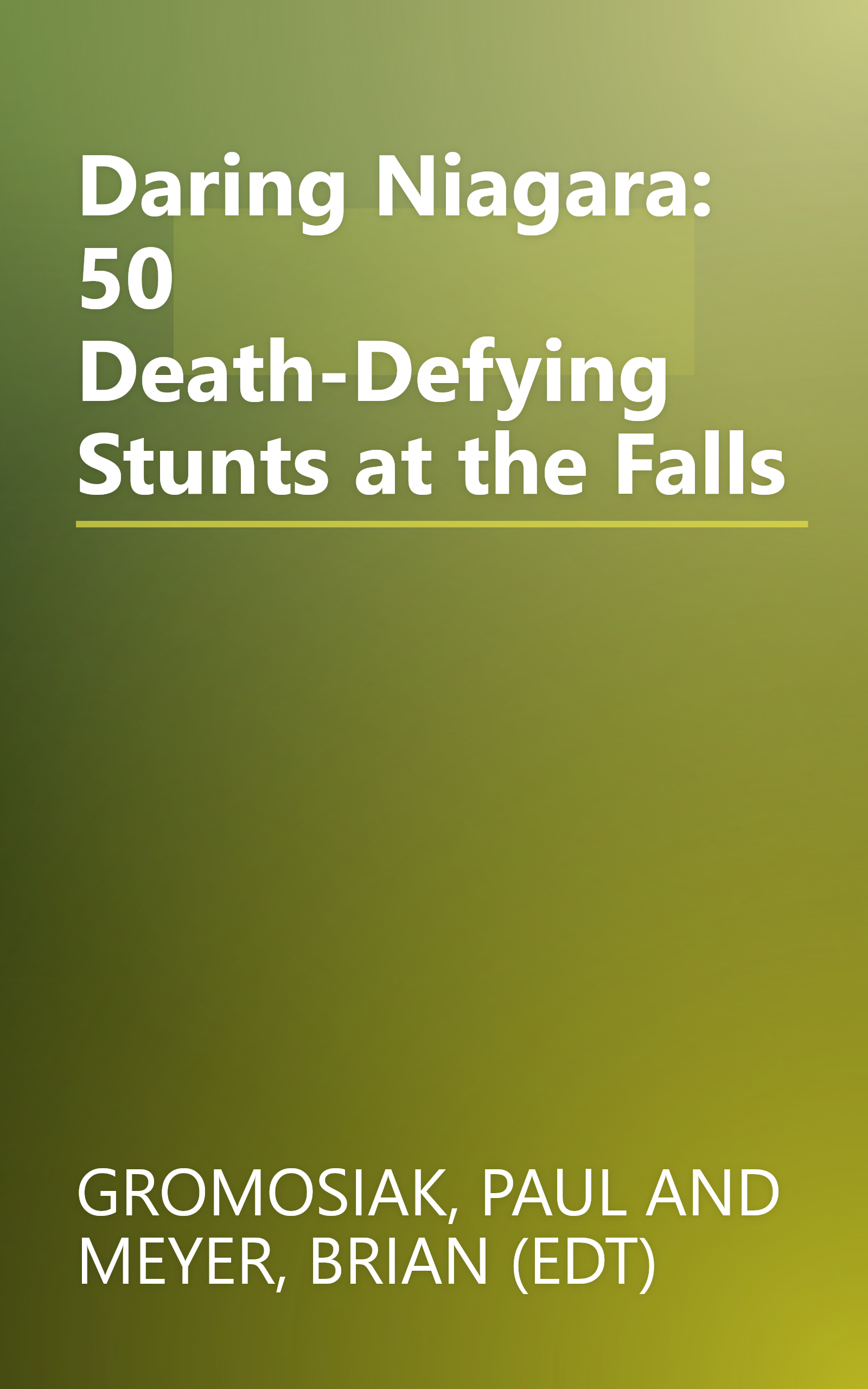 Daring Niagara: 50 Death-Defying Stunts at the Falls book cover