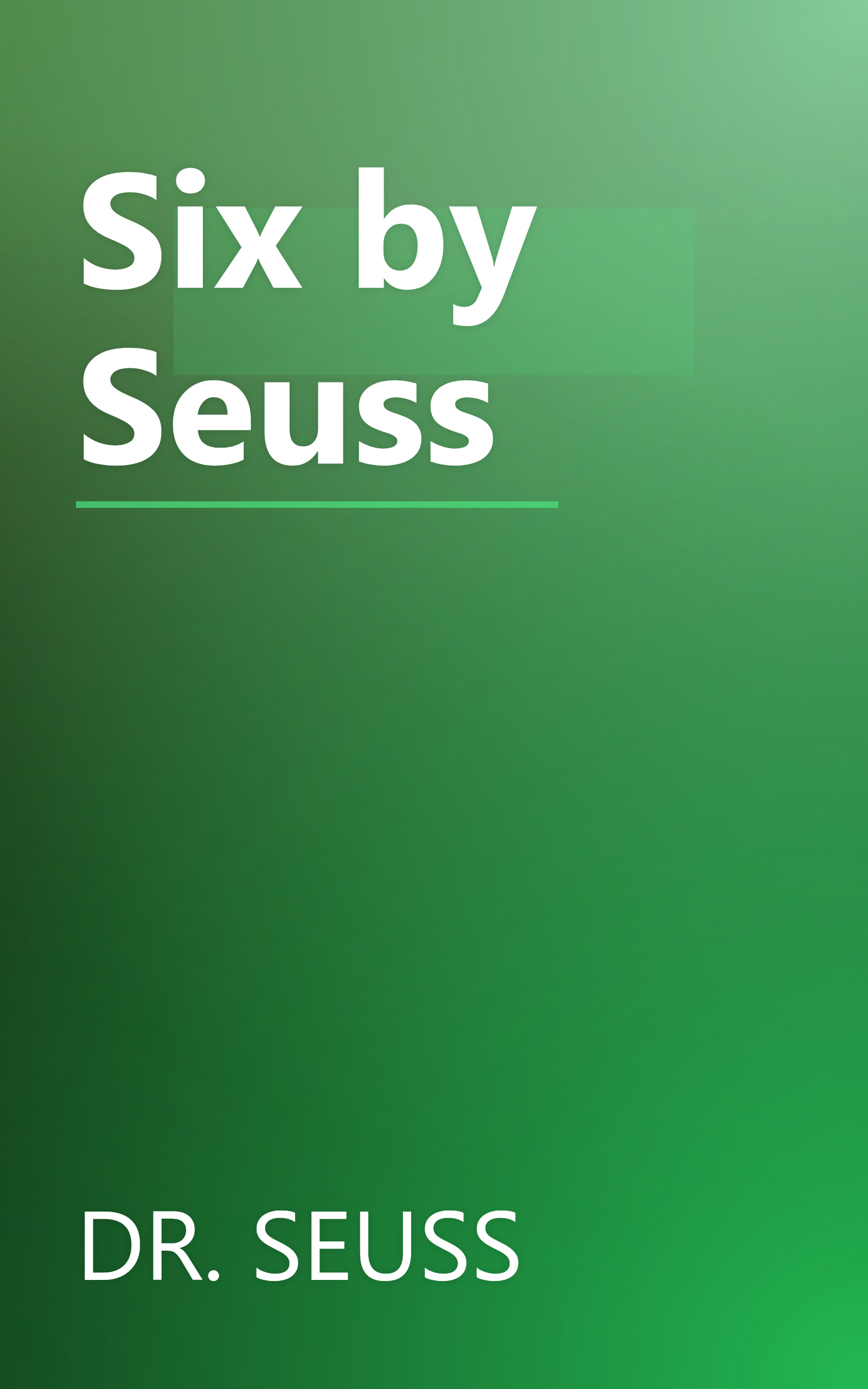 Six by Seuss book cover