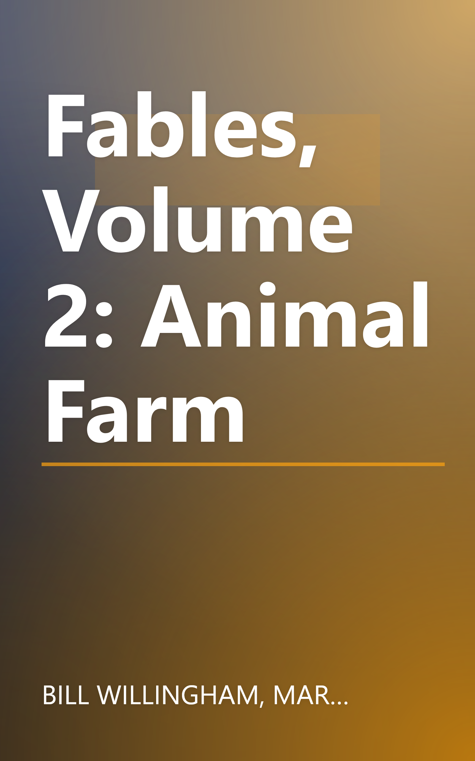Fables, Volume 2: Animal Farm book cover