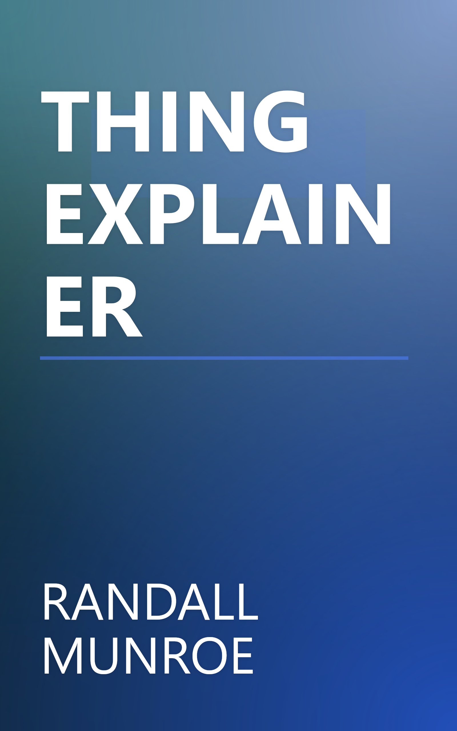 THING EXPLAINER book cover