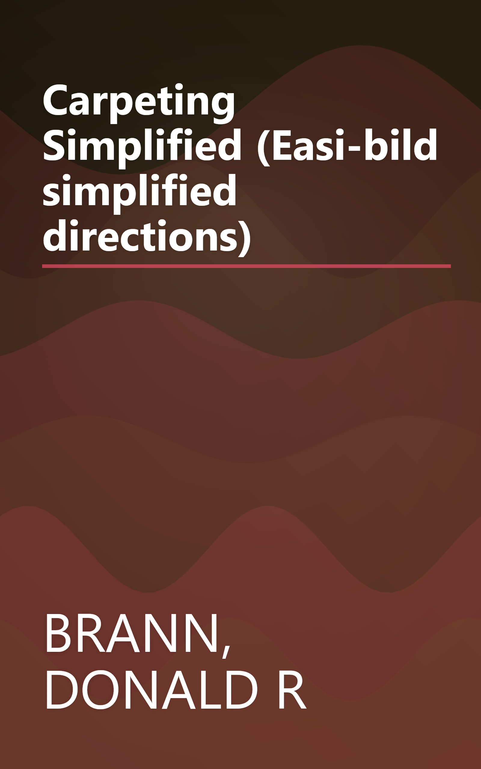 Carpeting Simplified (Easi-bild simplified directions) book cover