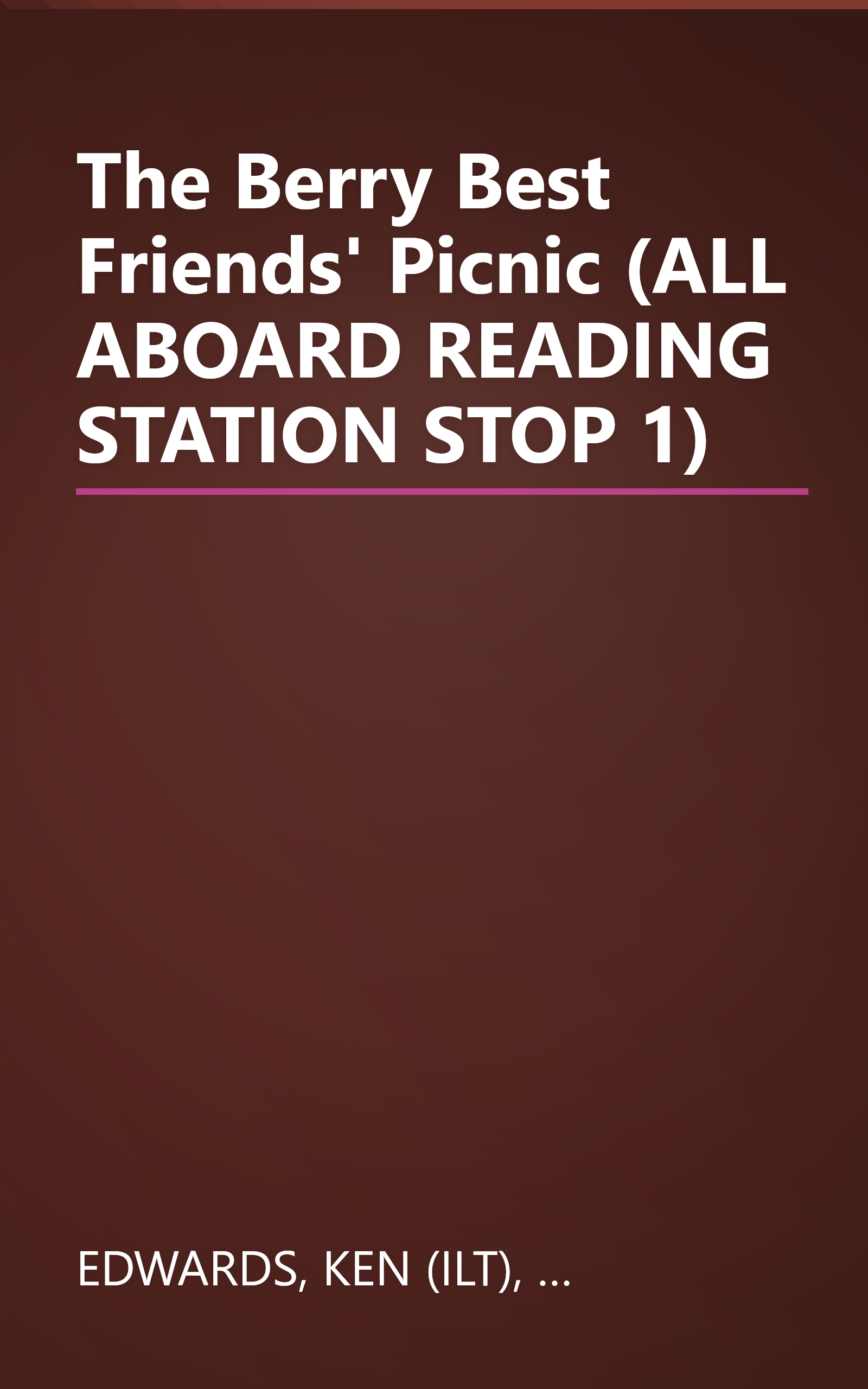 The Berry Best Friends' Picnic (ALL ABOARD READING STATION STOP 1) book cover