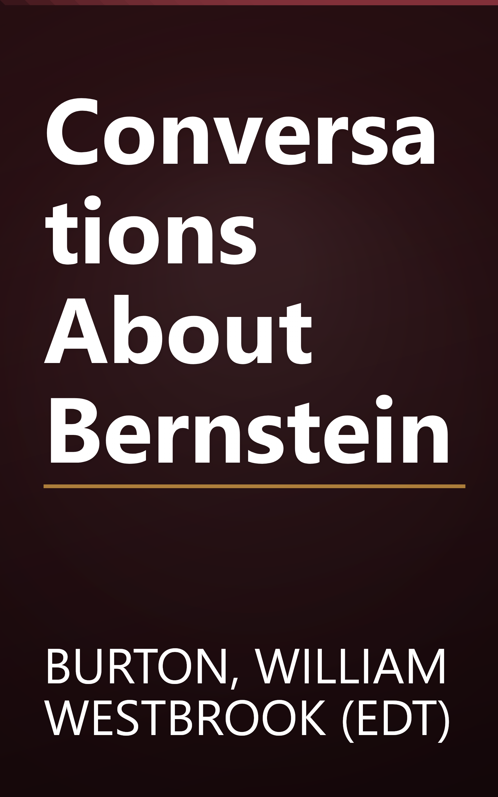 Conversations About Bernstein book cover