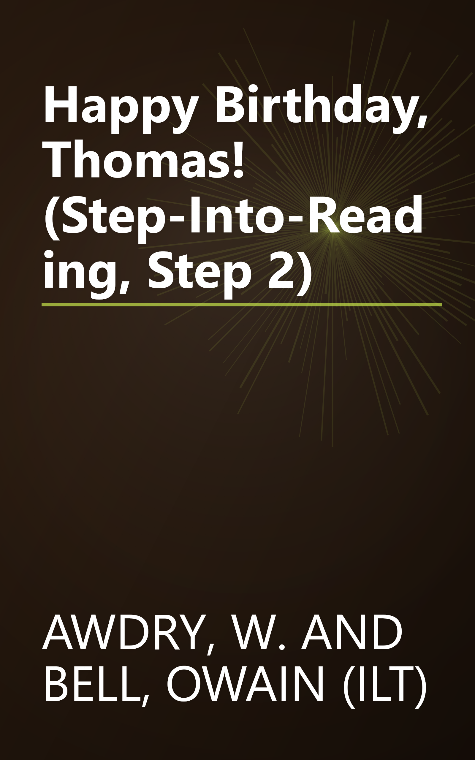 Happy Birthday, Thomas! (Step-Into-Reading, Step 2) book cover
