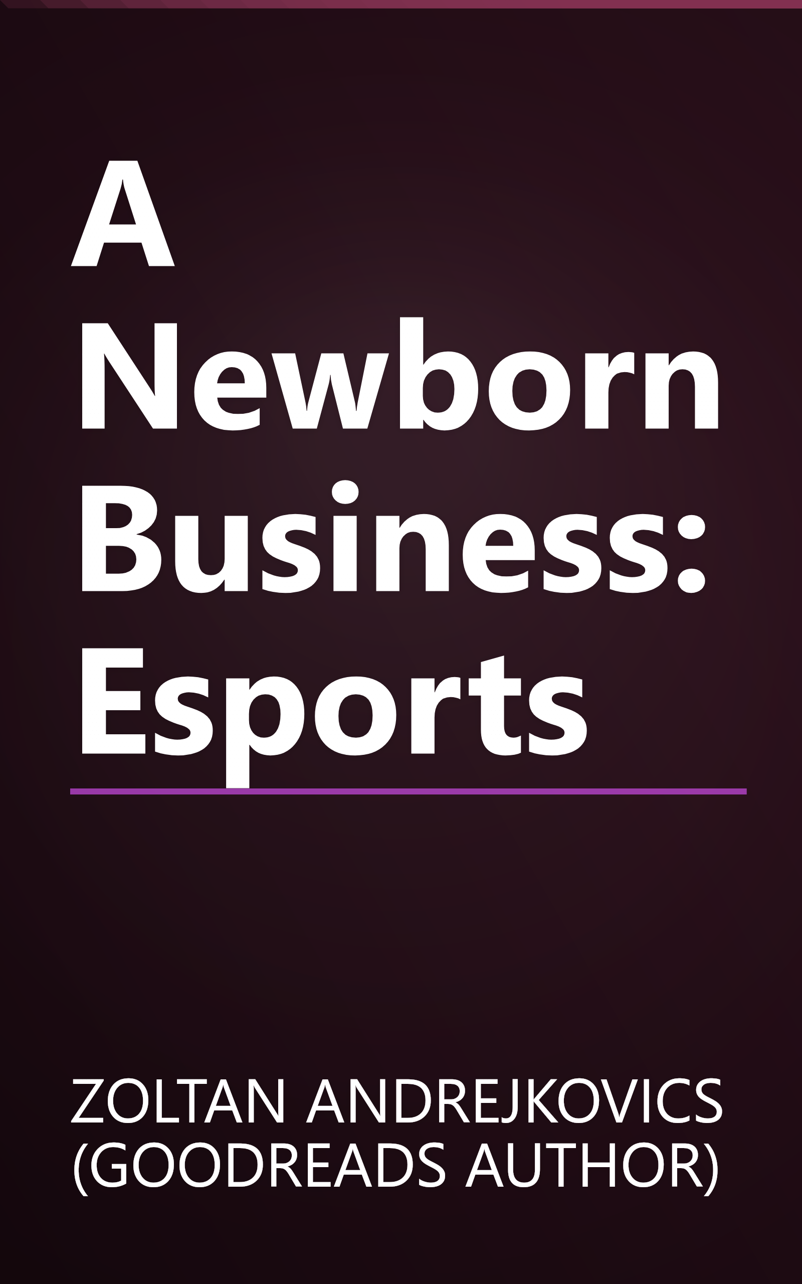 A Newborn Business: Esports book cover