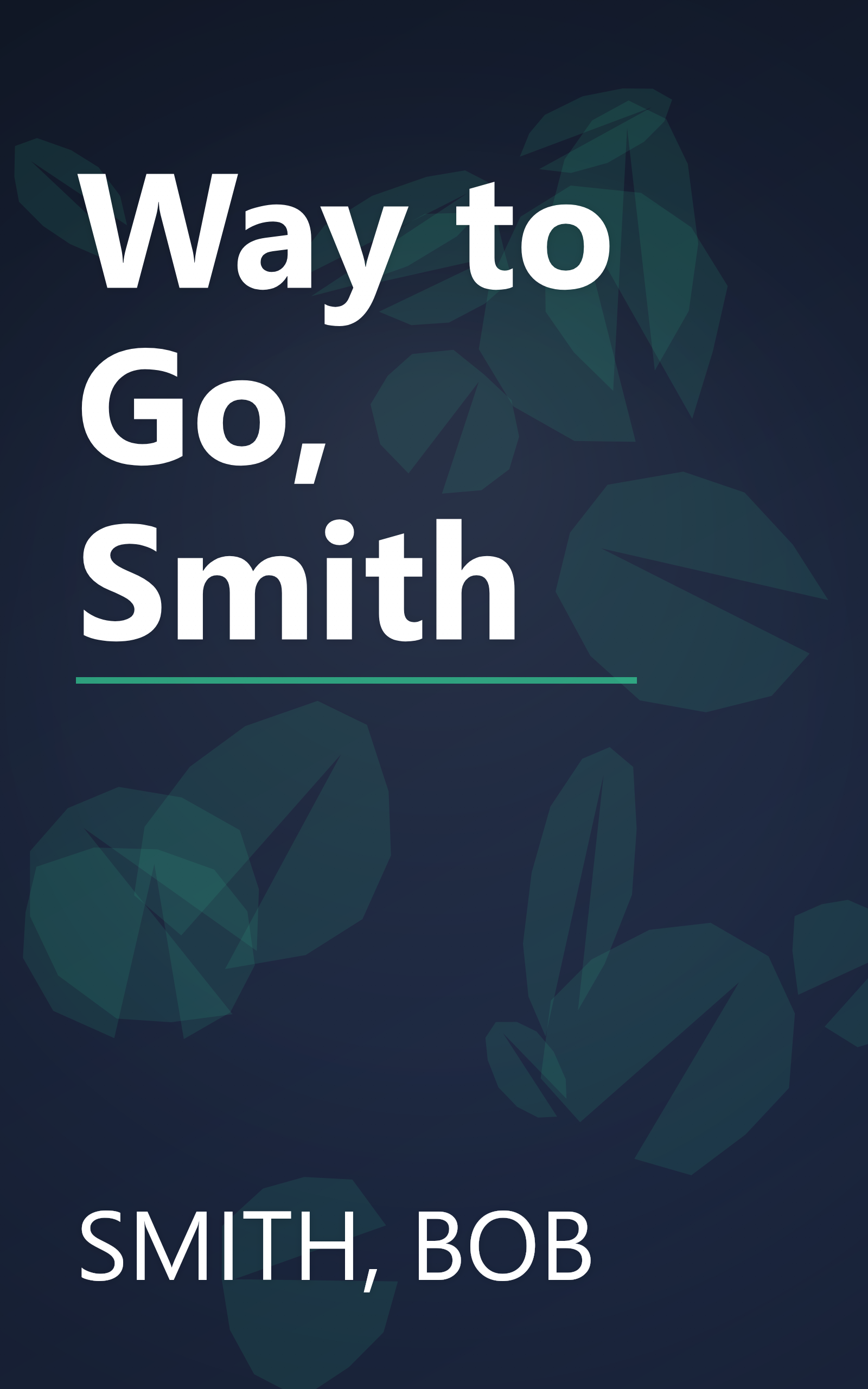 Way to Go, Smith book cover