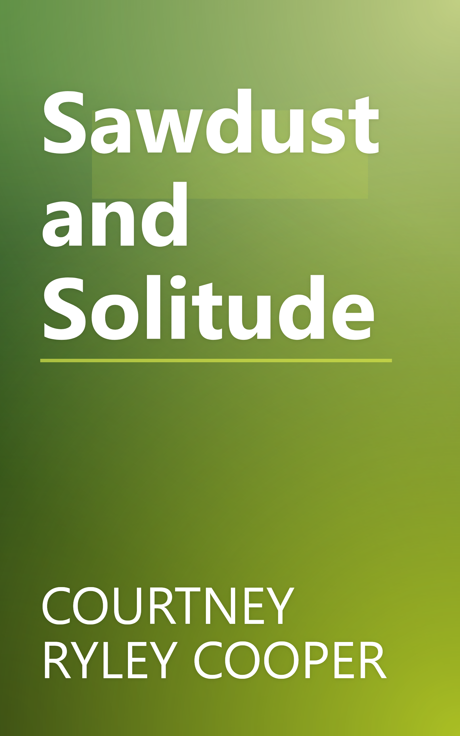 Sawdust and Solitude book cover