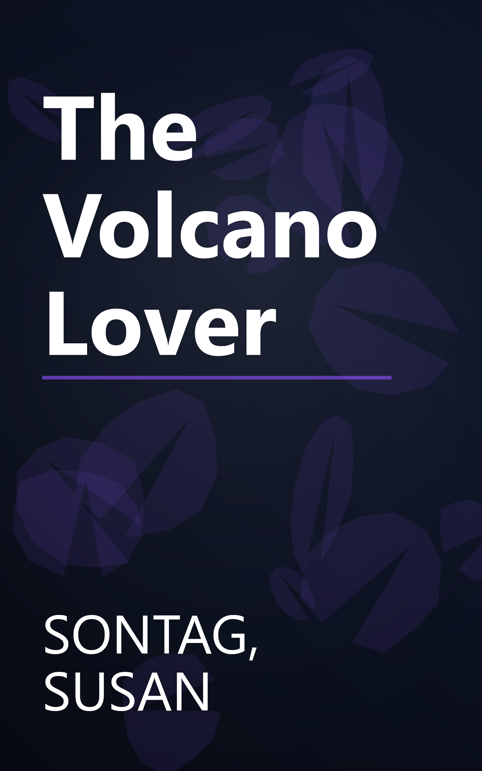 The Volcano Lover book cover