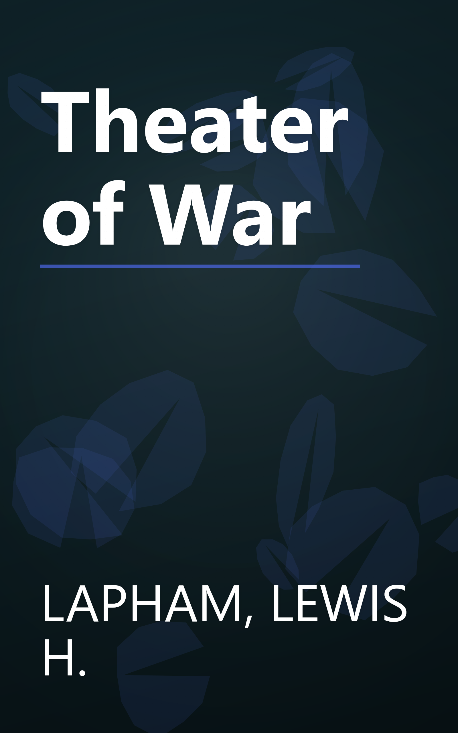 Theater of War book cover