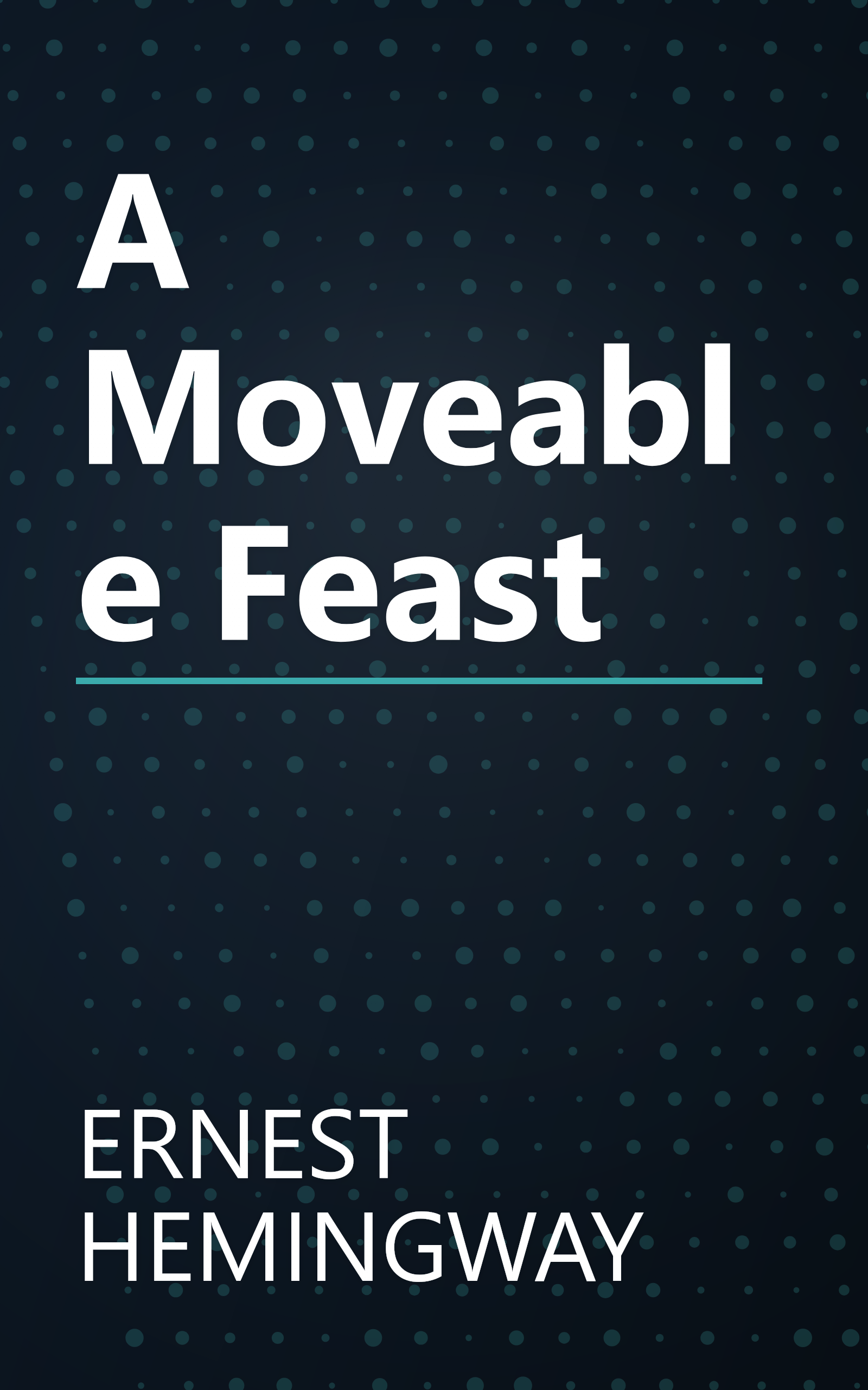 A Moveable Feast book cover