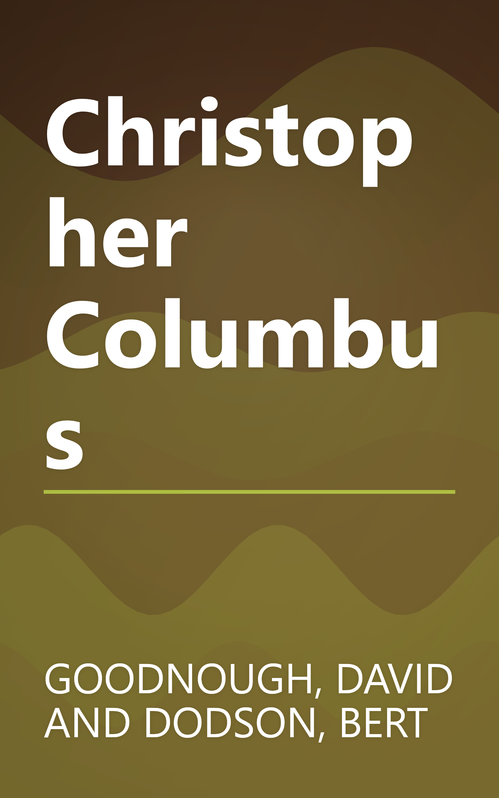 Christopher Columbus book cover