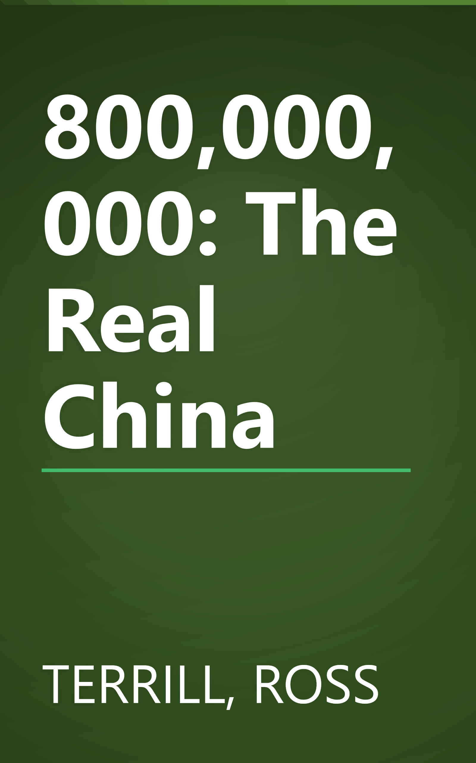 800,000,000: The Real China book cover