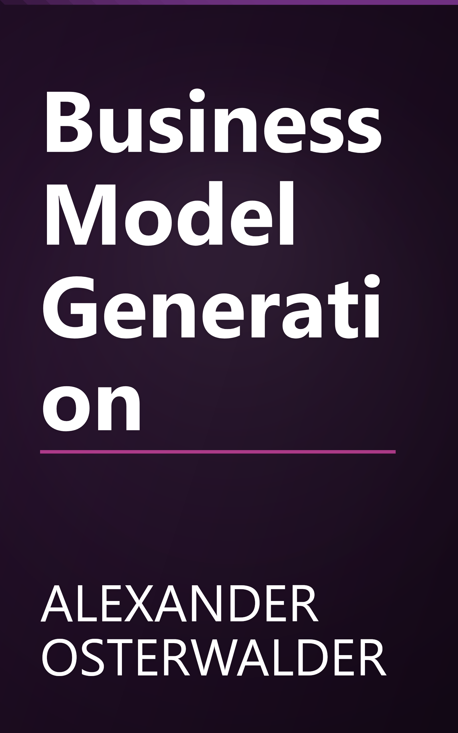 Business Model Generation book cover